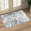 BERTHMEER 6'x9' Abstract Non-slip Area Rug, Stain Resistant, Washable ...