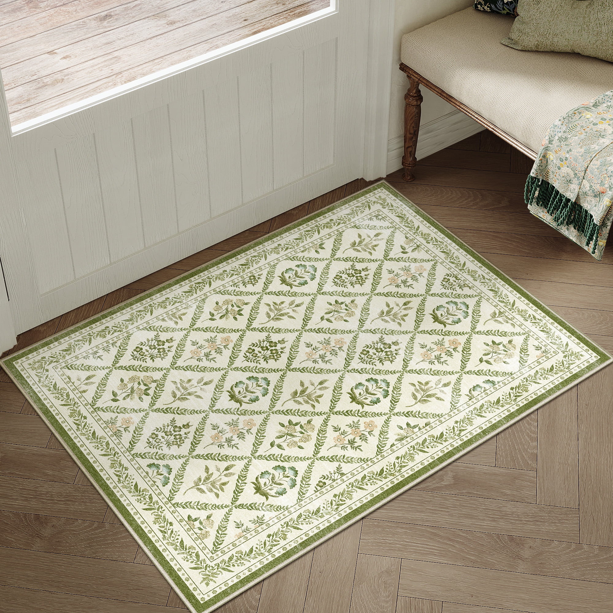 BERTHMEER 2'x3' Small Area Rugs for Bathroom Bedroom Entryway Kitchen ...