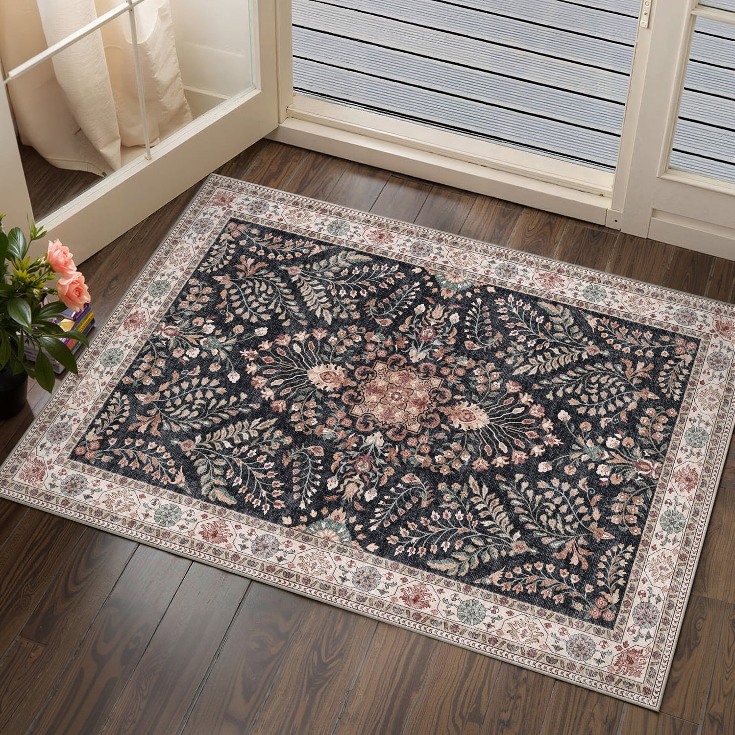 BERTHMEER 2'x3' Small Area Rugs for Doorway Bedroom Entryway Kitchen ...