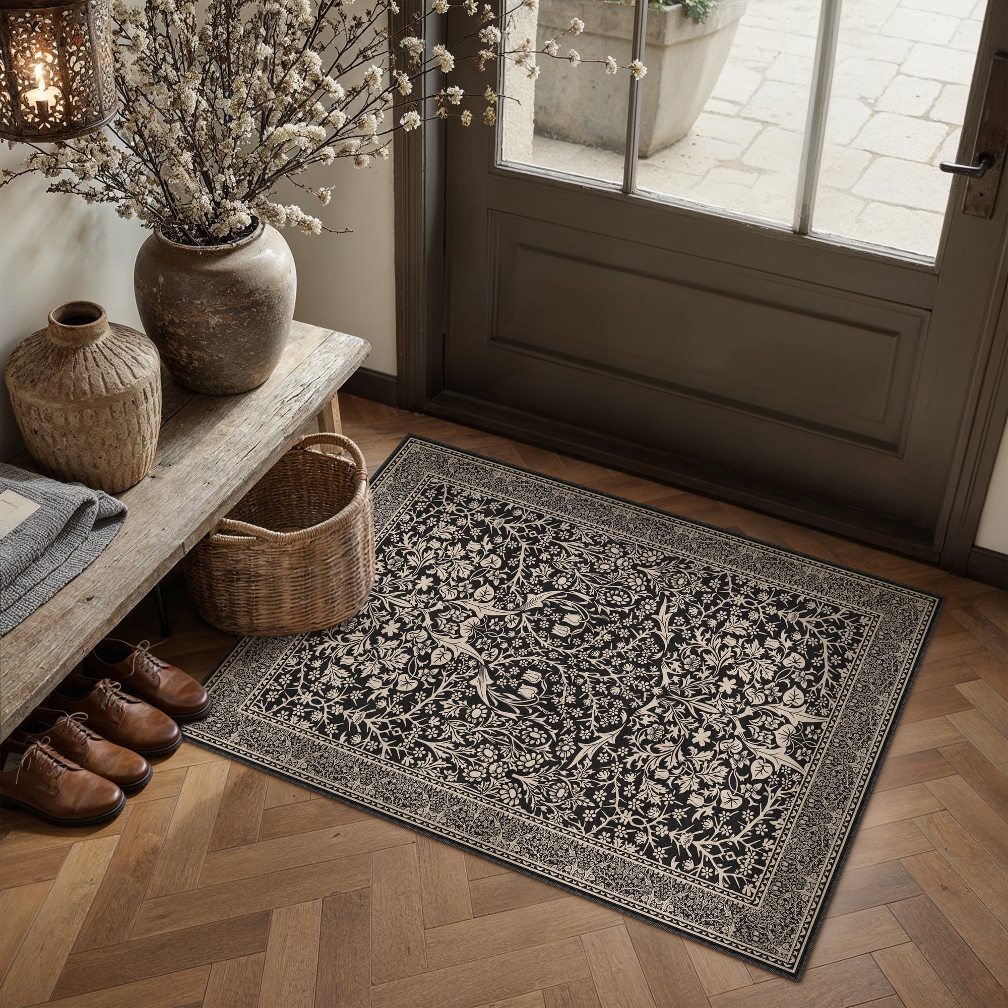 BERTHMEER 2'x3' Small Area Rugs for Doorway Kitchen Laundry Bedroom ...