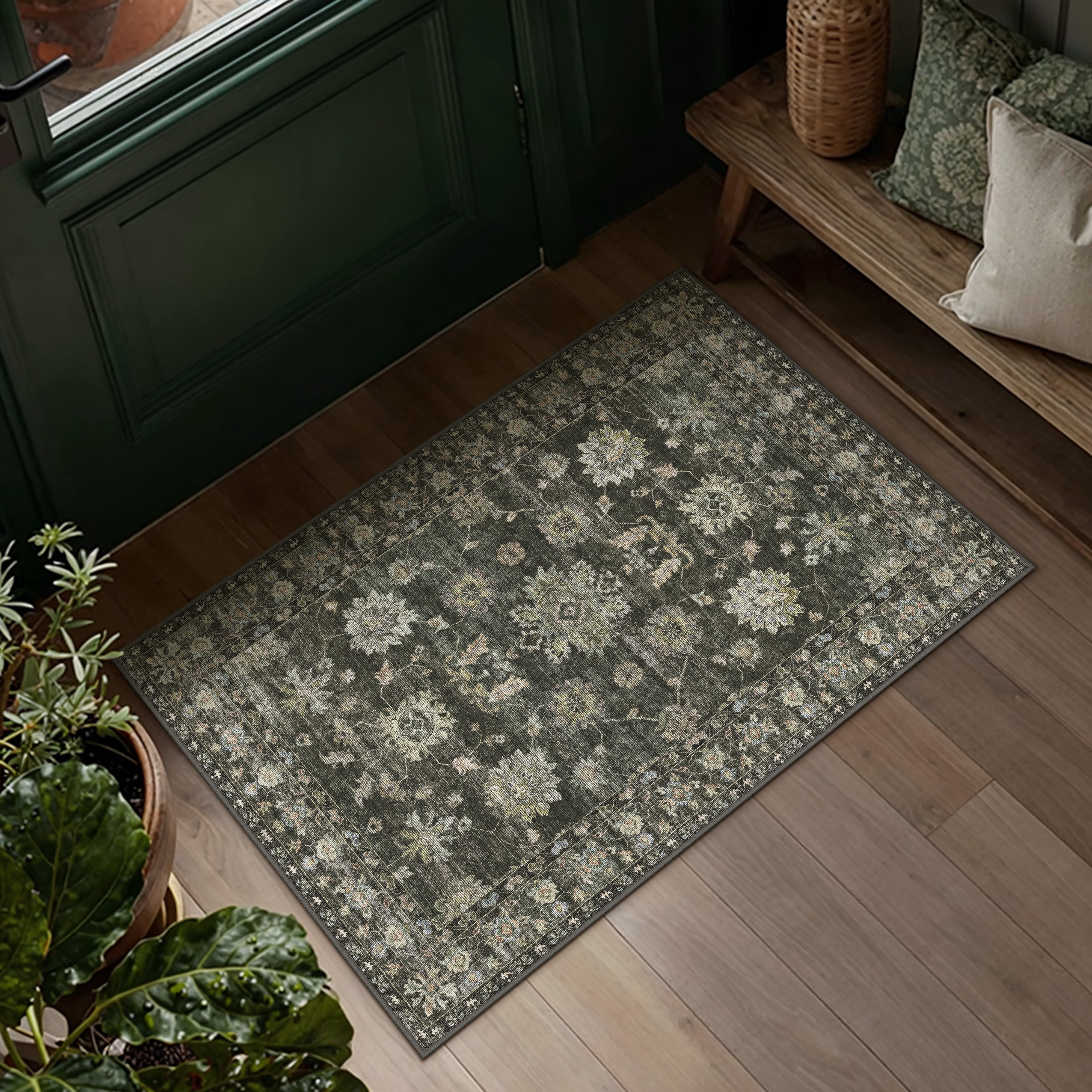 BERTHMEER 2'x3' Small Area Rugs for Entryway Laundry Bathroom Bedroom ...