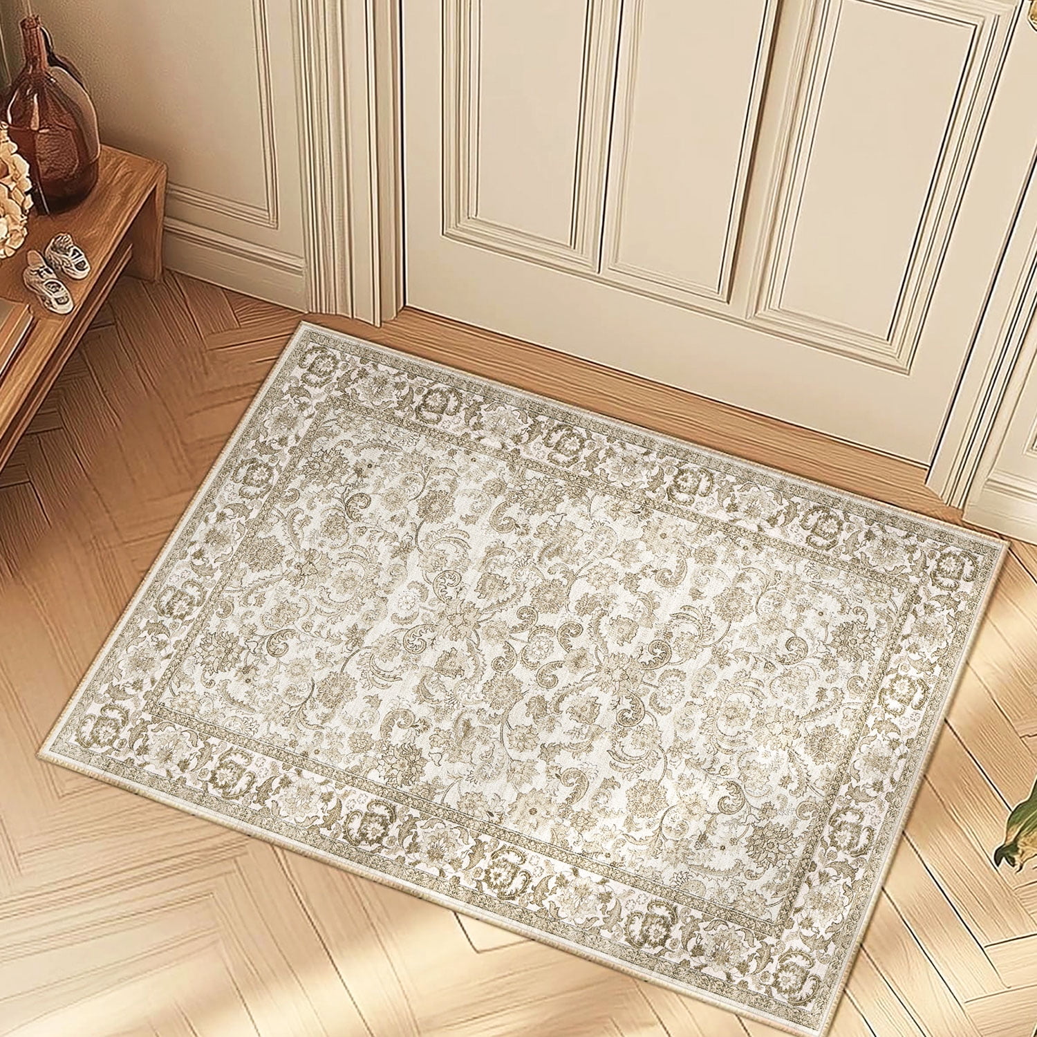 BERTHMEER 2'x3' Small Area Rugs Vintage Indoor Rugs for Dorm Entrance ...