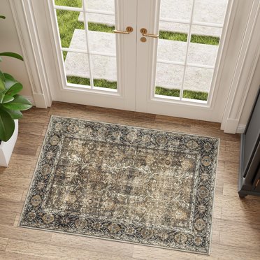 Coodeto 8'x10' Area Rug for Living Room, Non-Slip Washable Rug Vintage ...