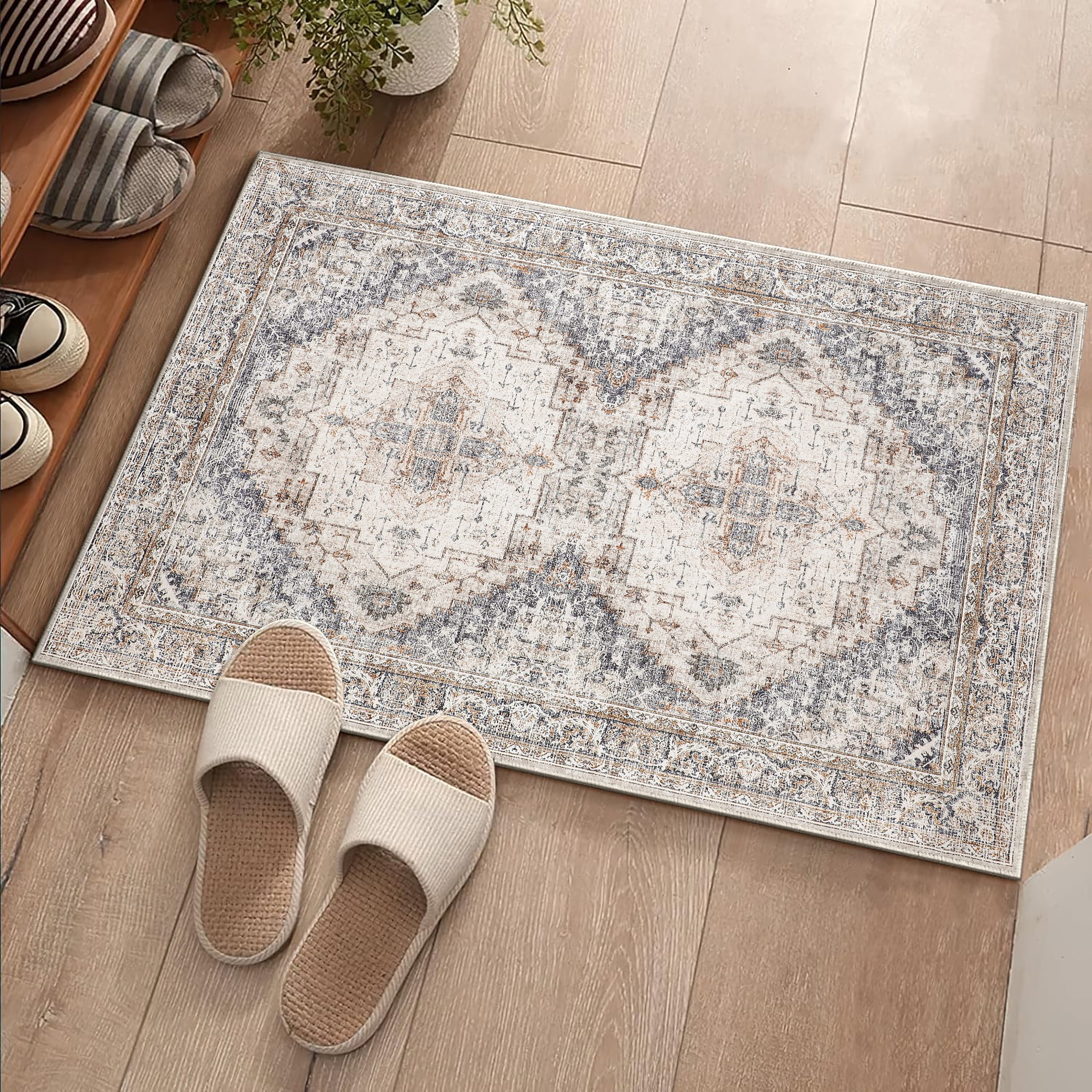 BERTHMEER 2'x3' Small Area Rugs for Entryway Doorway Entrance Bedroom ...