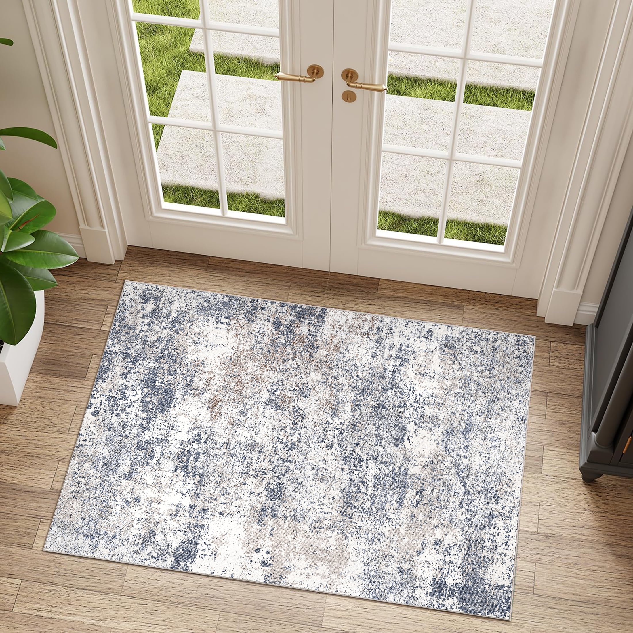 BERTHMEER 2'x3' Small Area Rugs for Entryway indoor Machine Washable ...