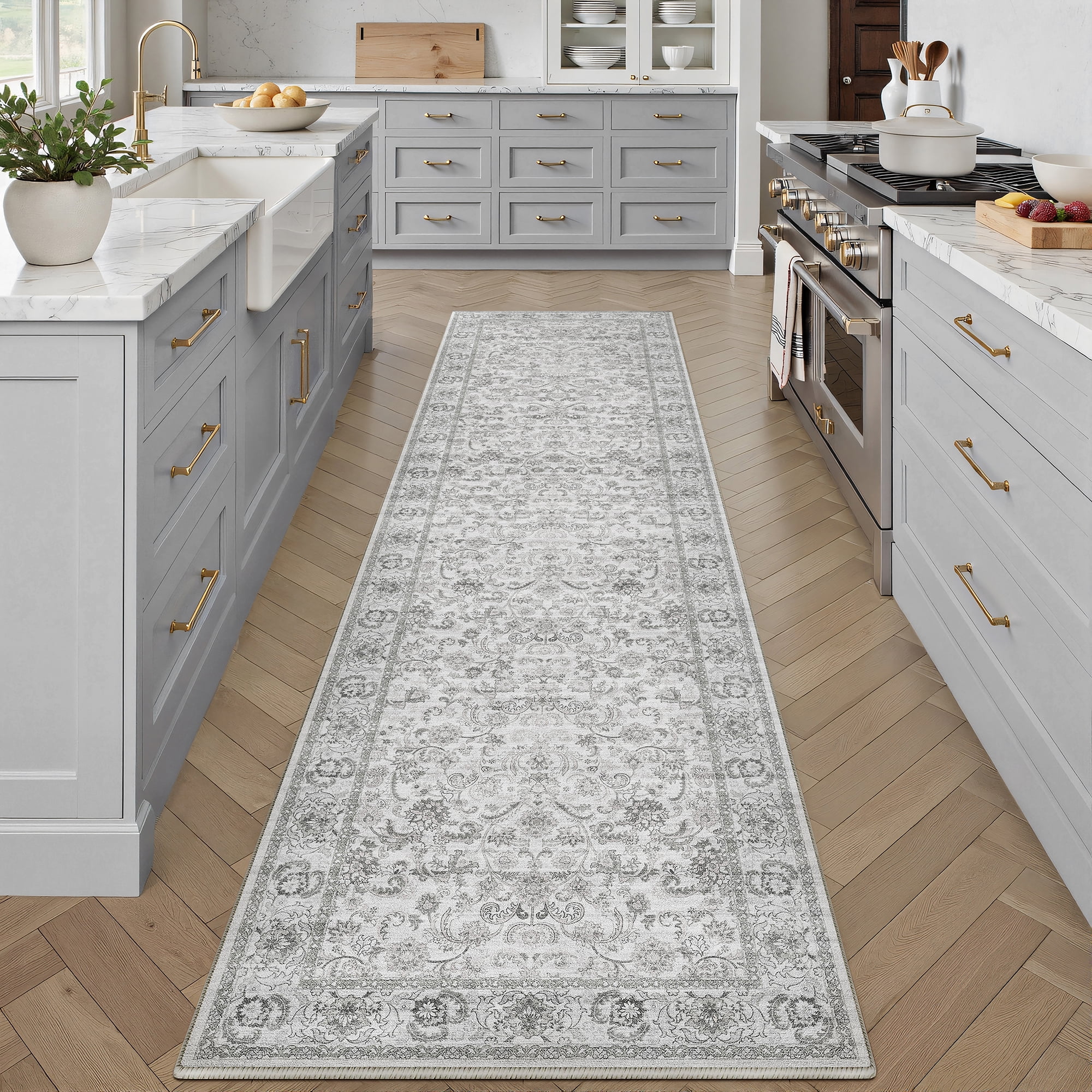 BERTHMEER 2'x6' Vintage Runner Rugs for Entryway Hallway Bedroom ...