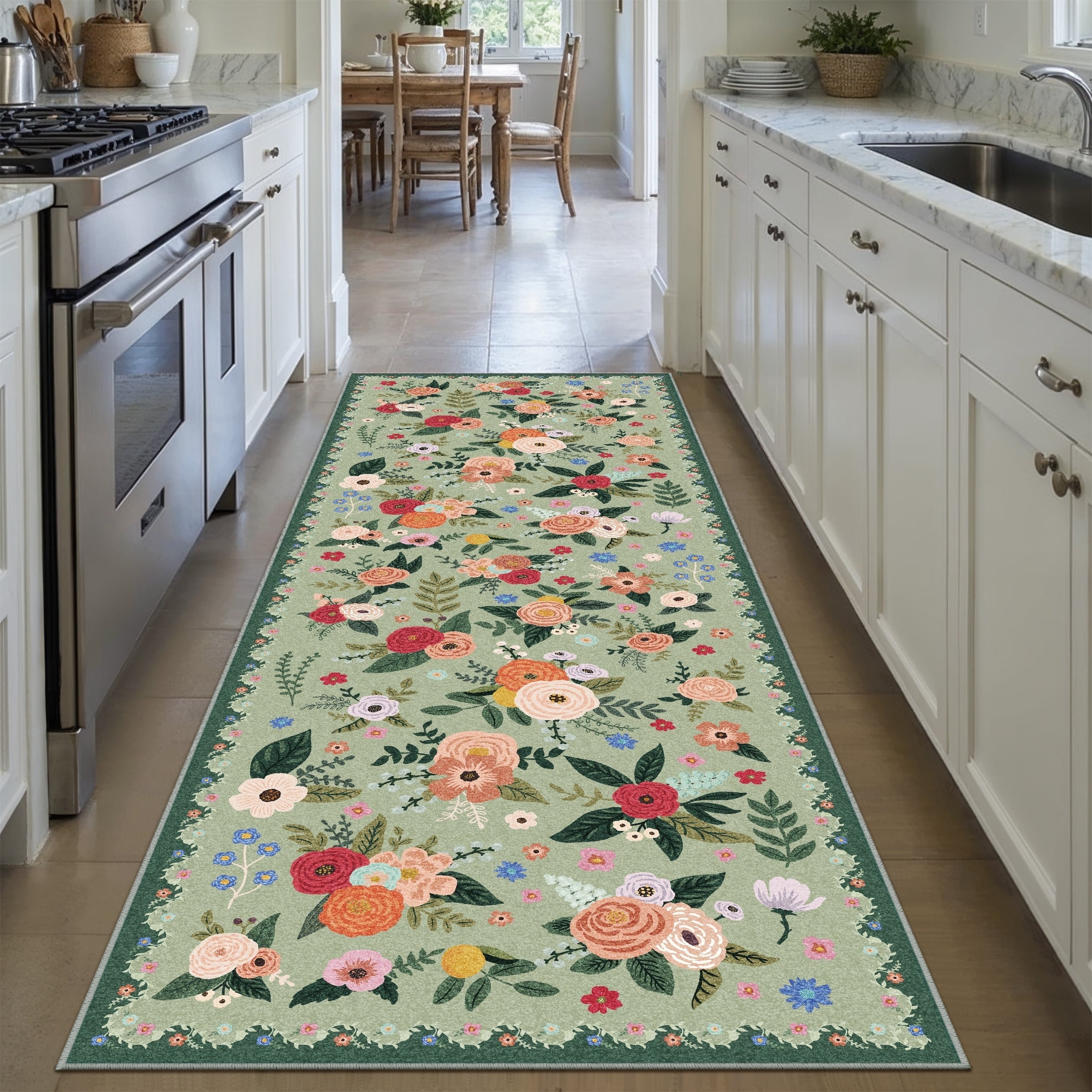 BERTHMEER 2'x6' Washable Runner Rugs for Hallway Bathroom Bedroom ...