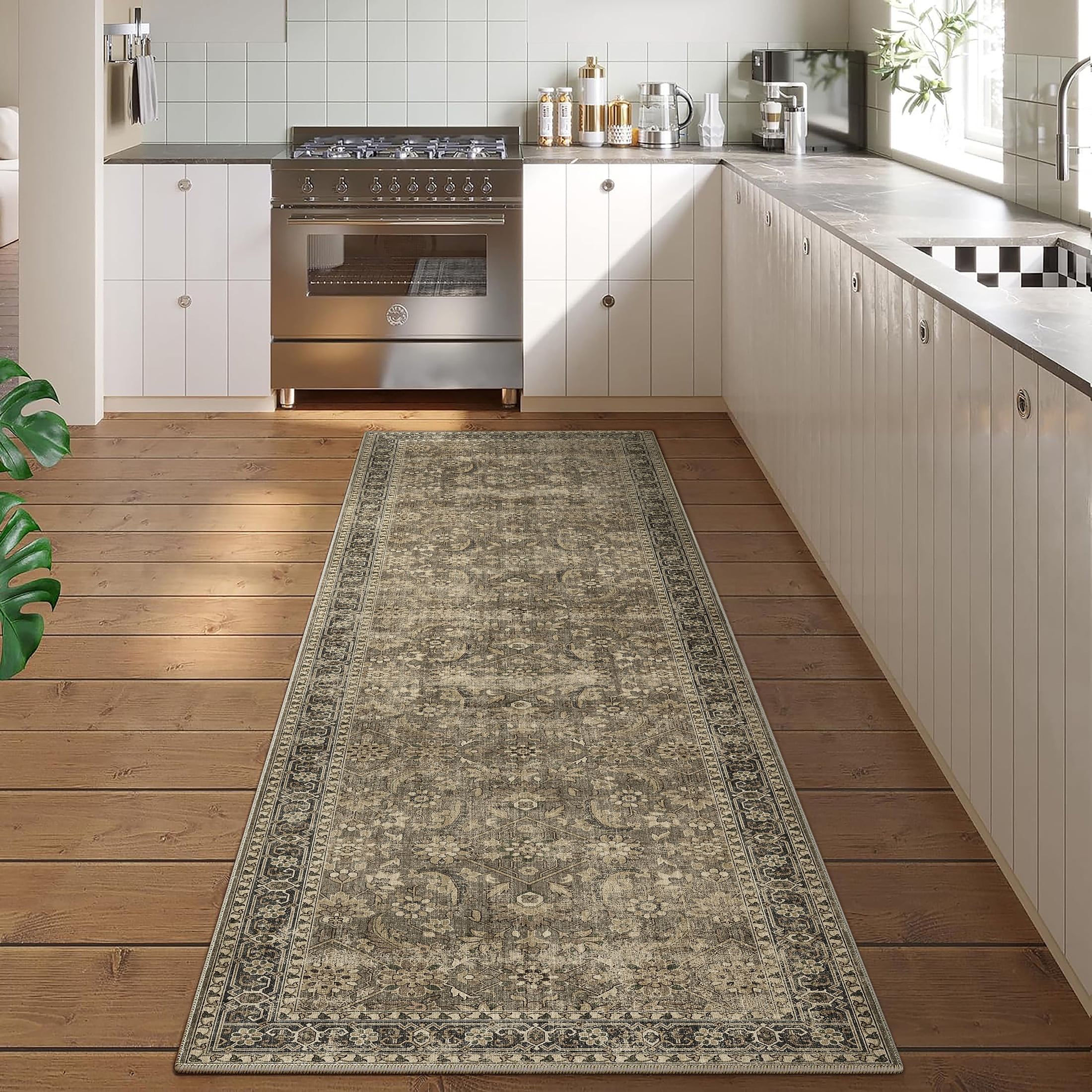 Berthmeer 2'x6' Washable Runner Rugs, Non Slip, Vintage Oriental ...