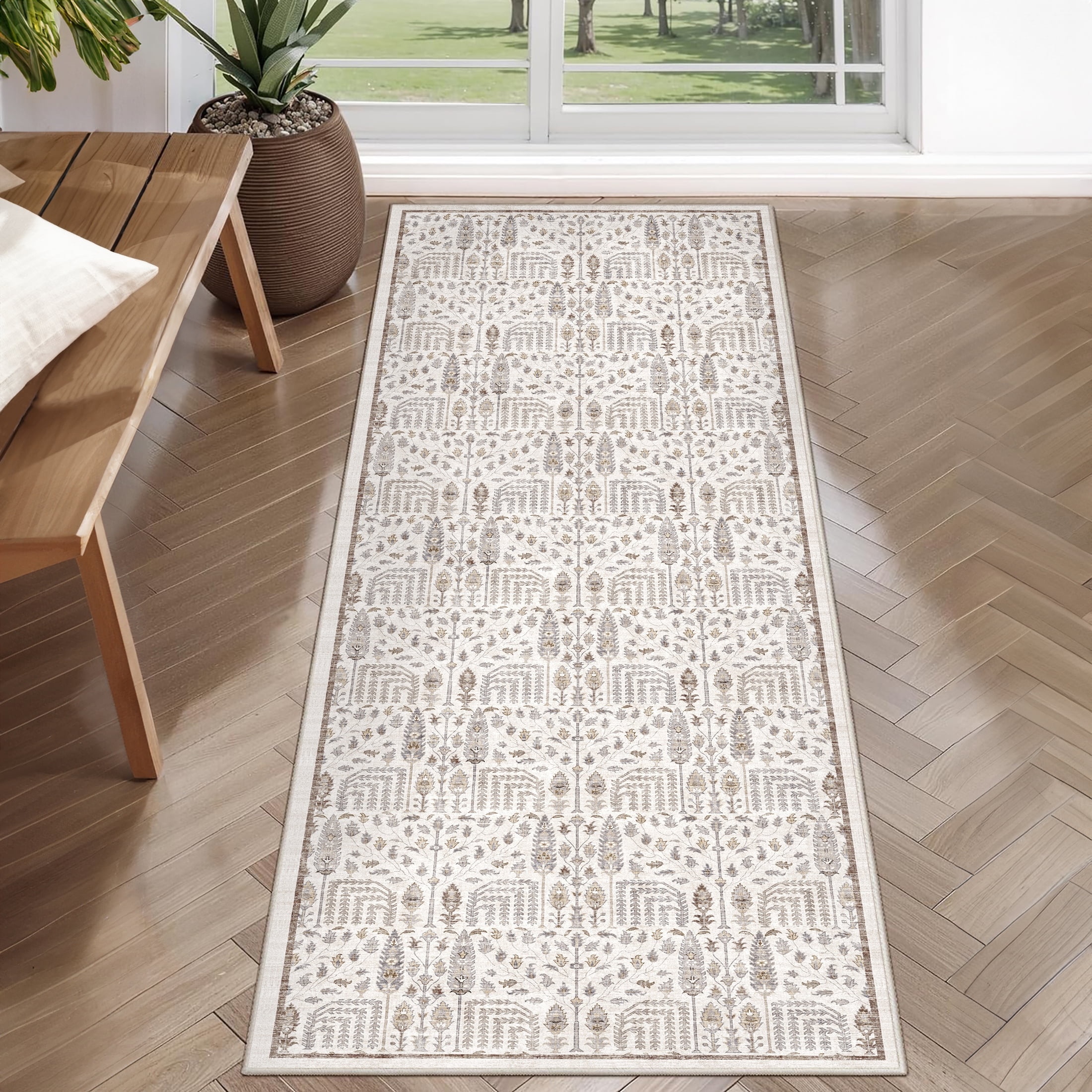 BERTHMEER 2'x6' Washable Runner Rugs for Hallway Bathroom Bedroom ...