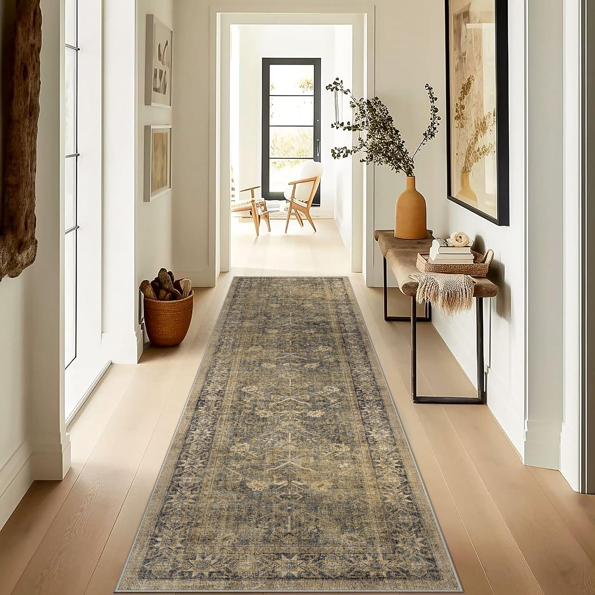BERTHMEER 2'x8' Runner Rugs for Hallway Entryway Bathroom Bedroom ...