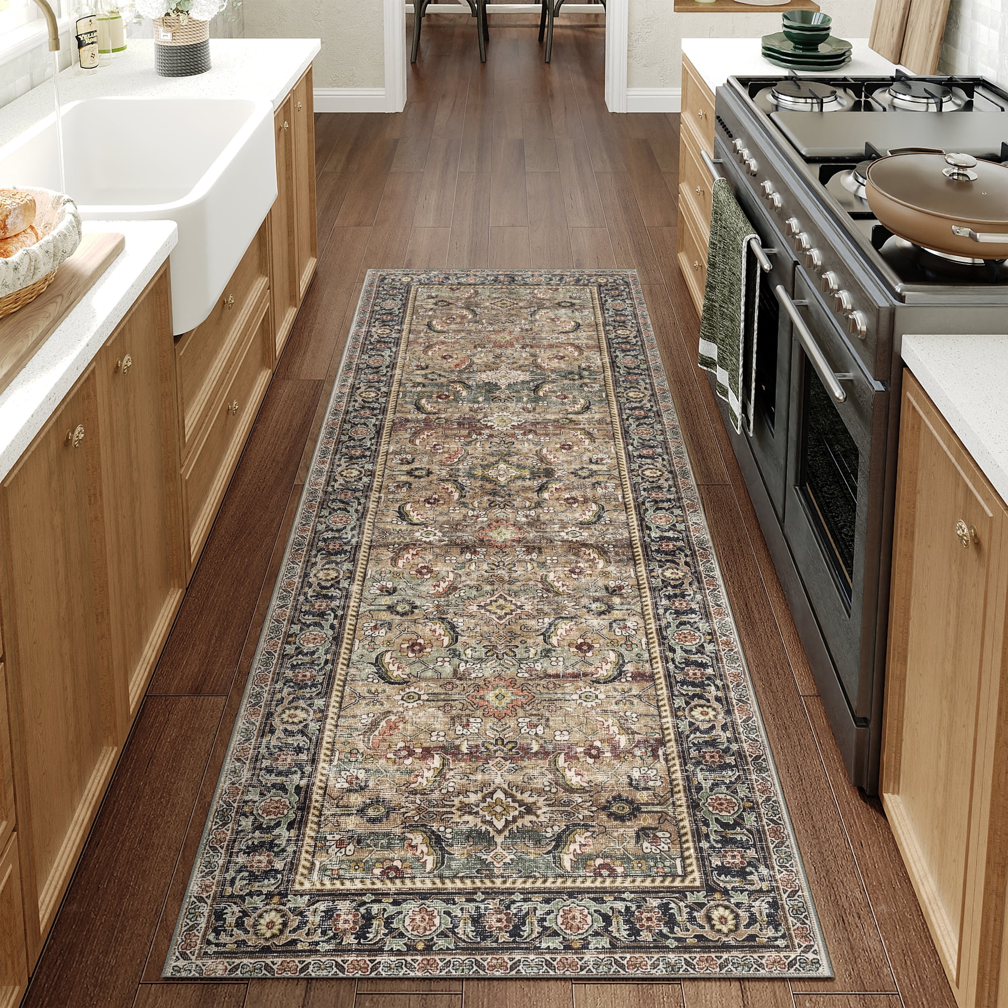 BERTHMEER 2'x8' Runner Rugs for Hallway Entryway Bathroom Bedroom ...