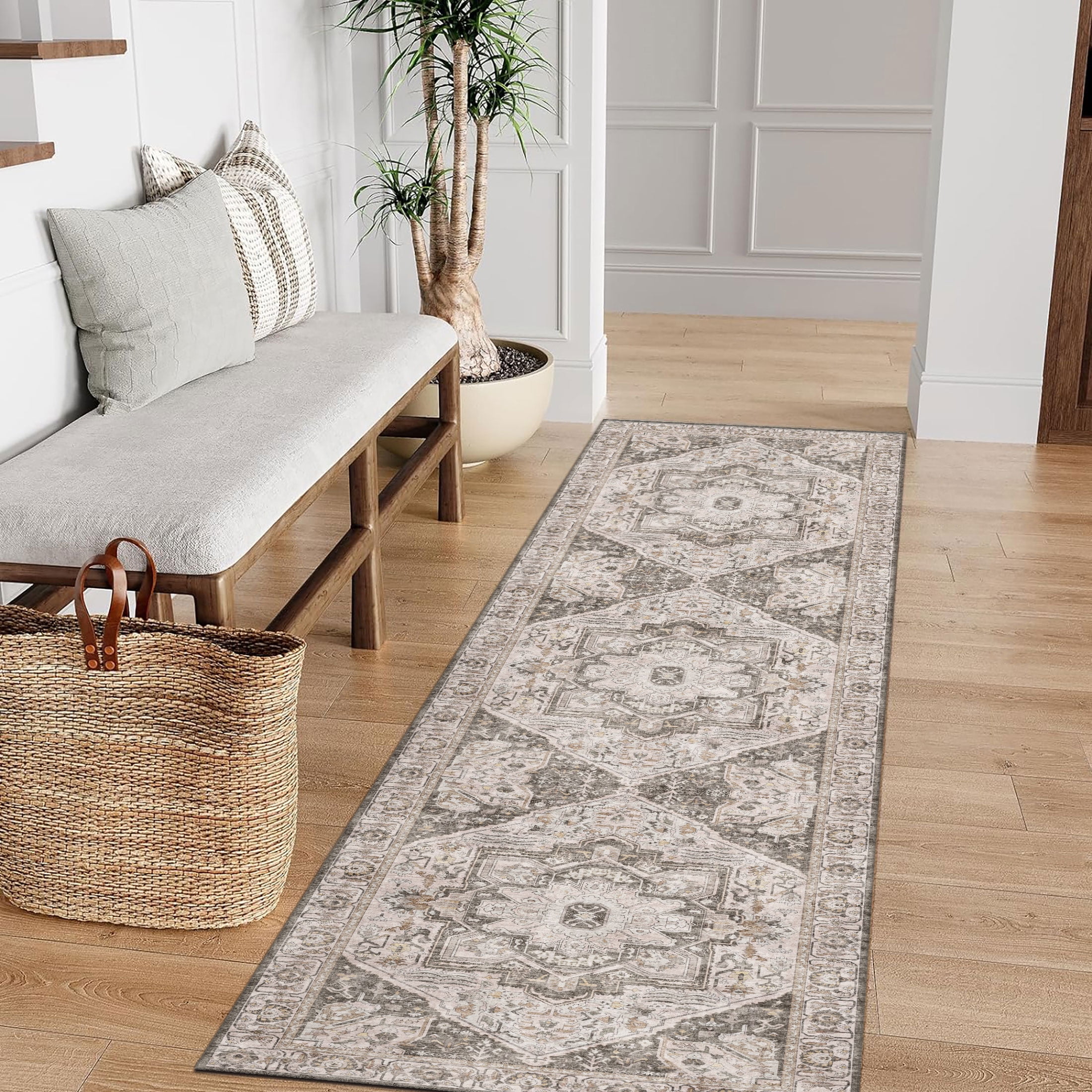 BERTHMEER 2'x8' Runner Rugs for Hallway Kitchen Entryway Washable ...