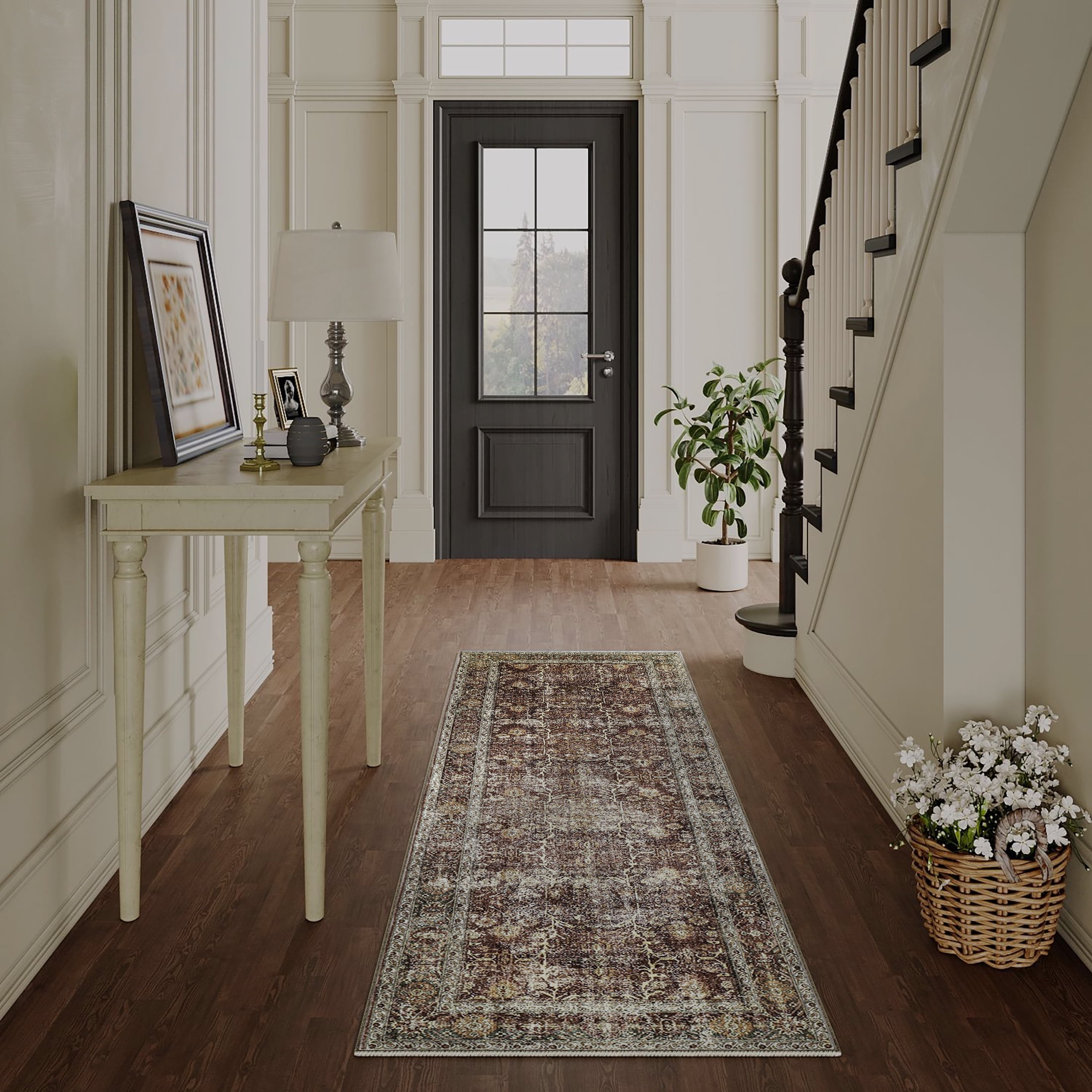 BERTHMEER 2'x8' Runner Rugs for Hallway Kitchen Entryway indoor Machine ...