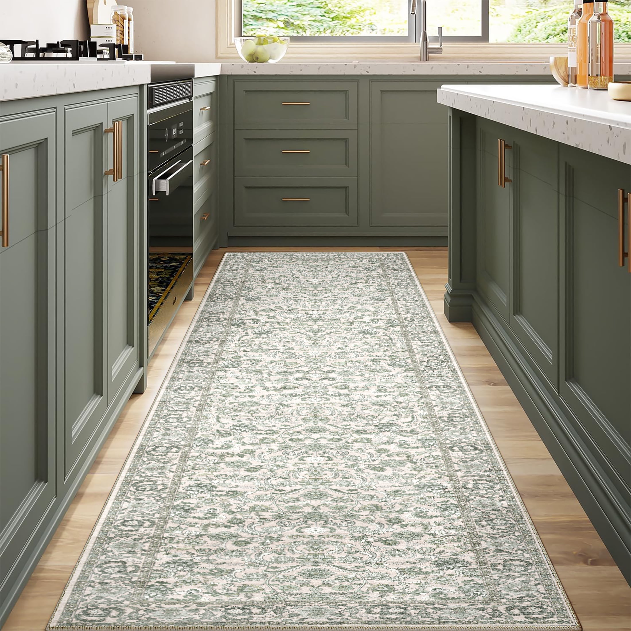 BERTHMEER 2'x8' Vintage Runner Rugs for Hallway Entryway Bathroom ...