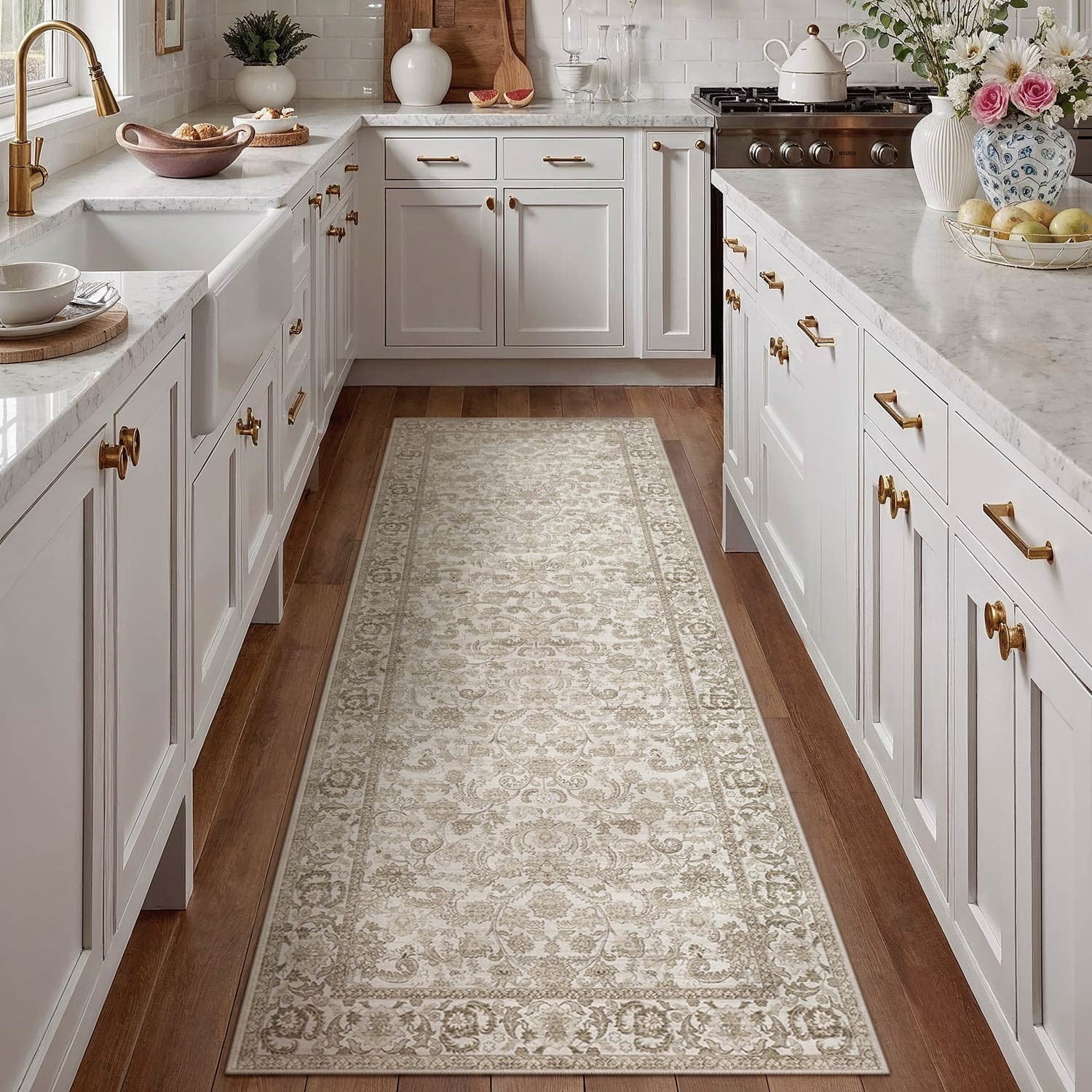 BERTHMEER 2'x8' Vintage Runner Rugs for Hallway Entryway Bathroom ...