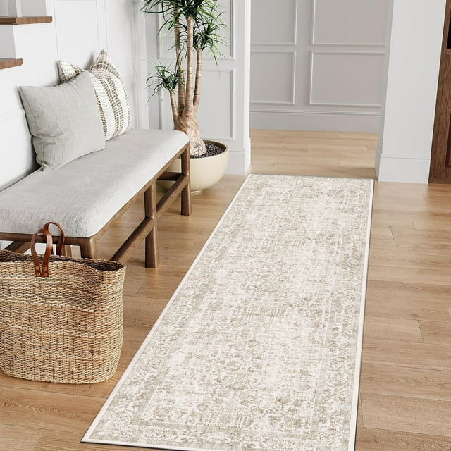 BERTHMEER 2'x8' Washable Runner Rug, Non-Skid, Indoor Floor Entry ...