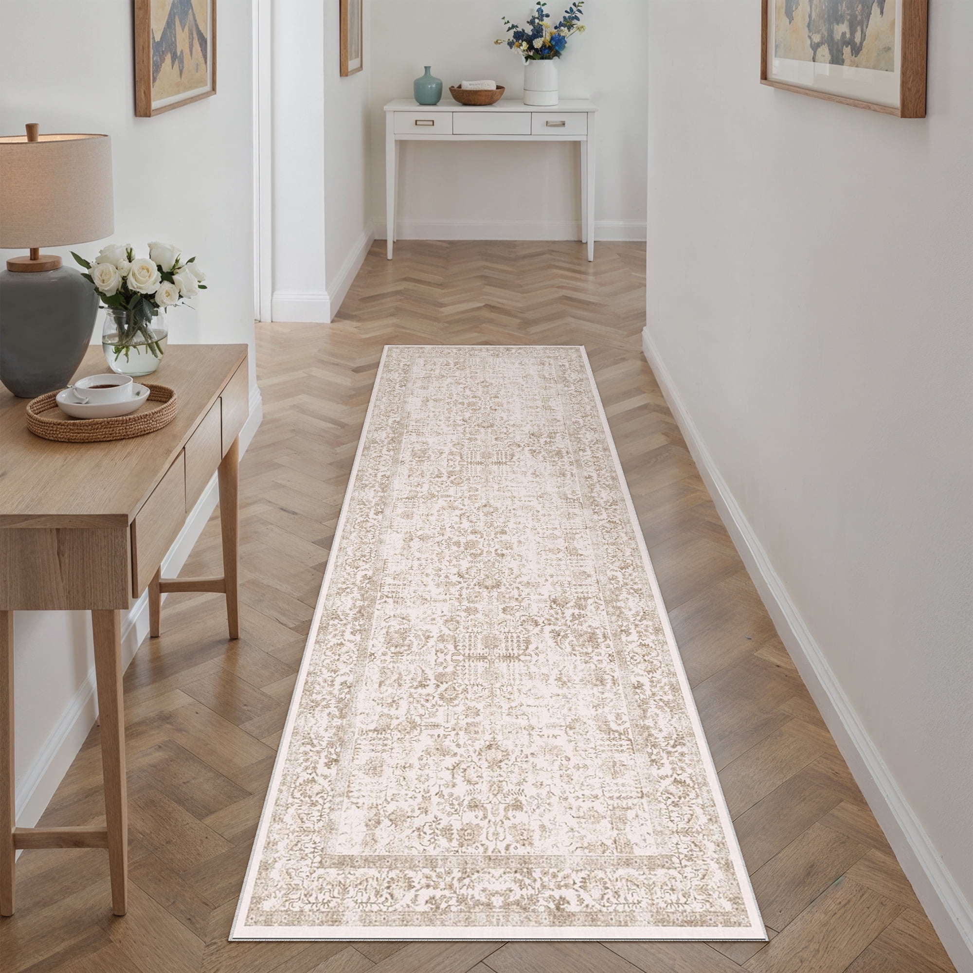 BERTHMEER 3'x10' Washable Runner Rugs for Hallway Kitchen Entryway Non ...