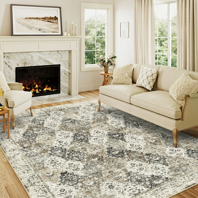 BERTHMEER 3'x5' Area Rugs Entryway Rugs indoor Vintage Oriental ...