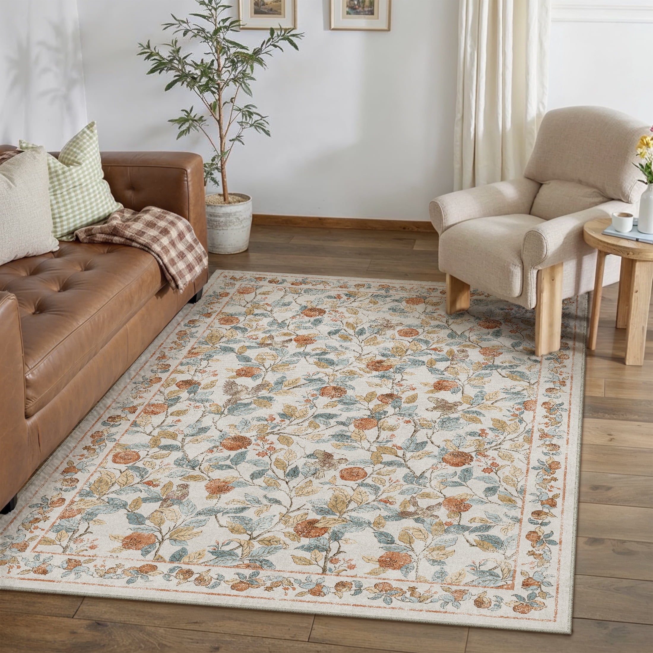 BERTHMEER 3'x5' Area Rugs for Living Room Kitchen Bedroom Rugs Non Slip ...