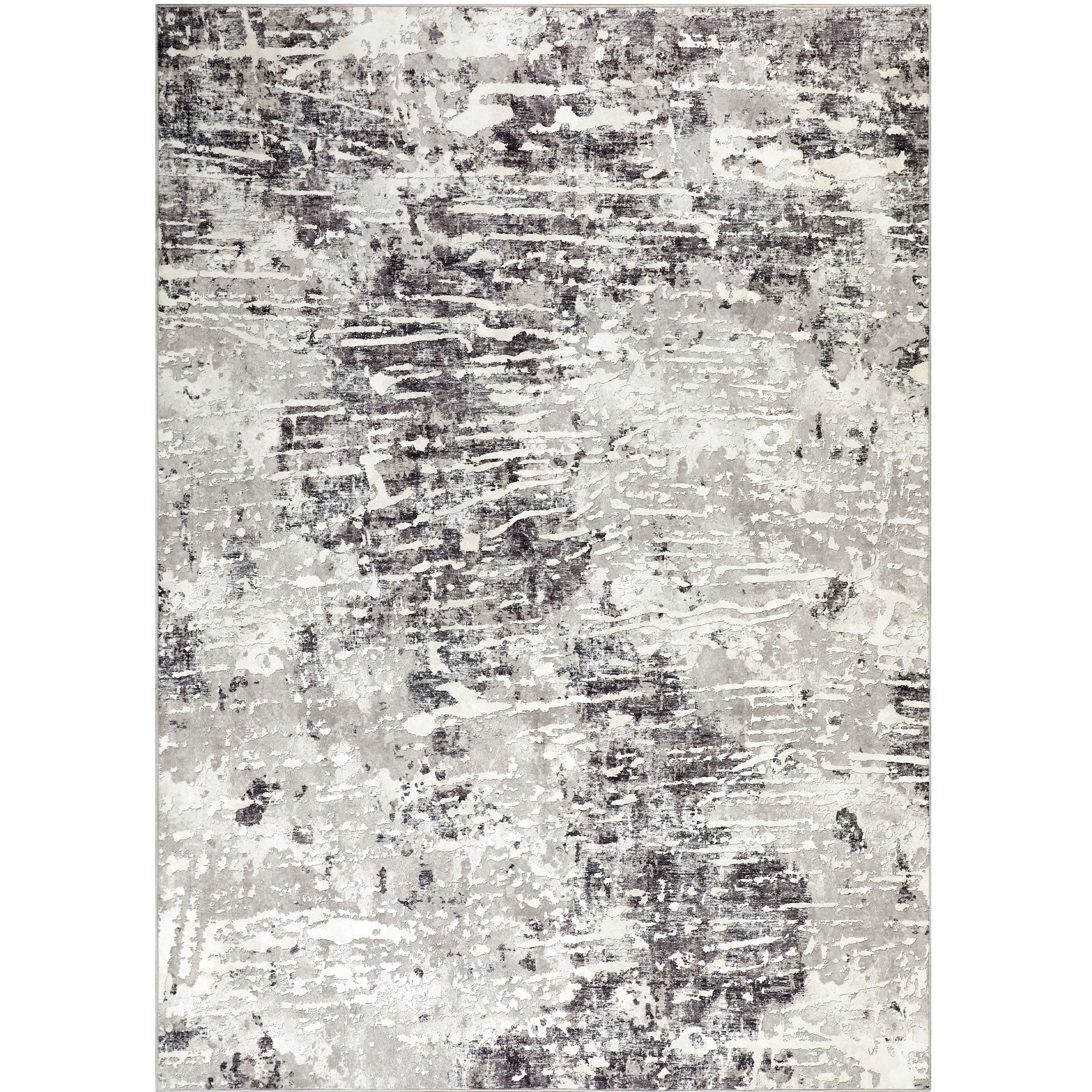 BERTHMEER 3'x5' Gray Abstract Area Rugs Non-slip - Walmart.com