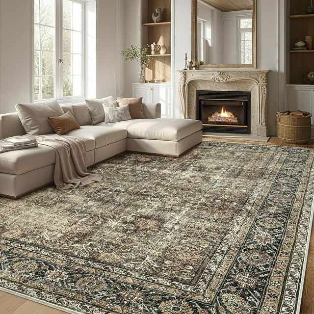 BERTHMEER 3'x5' Small Area Rugs for Entryway Office indoor Washable ...