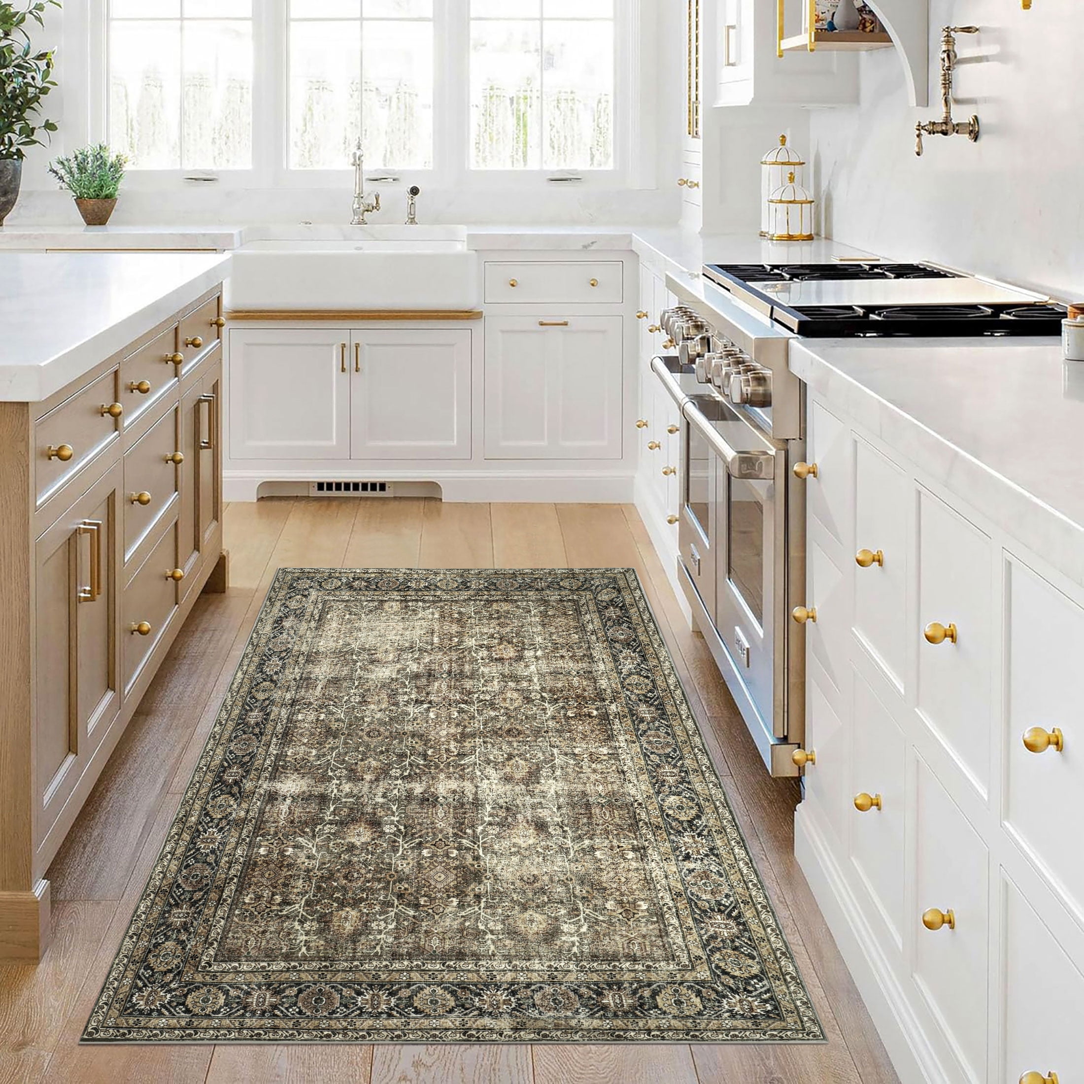 BERTHMEER 3'x5' Small Area Rugs for Entryway Office indoor Washable ...