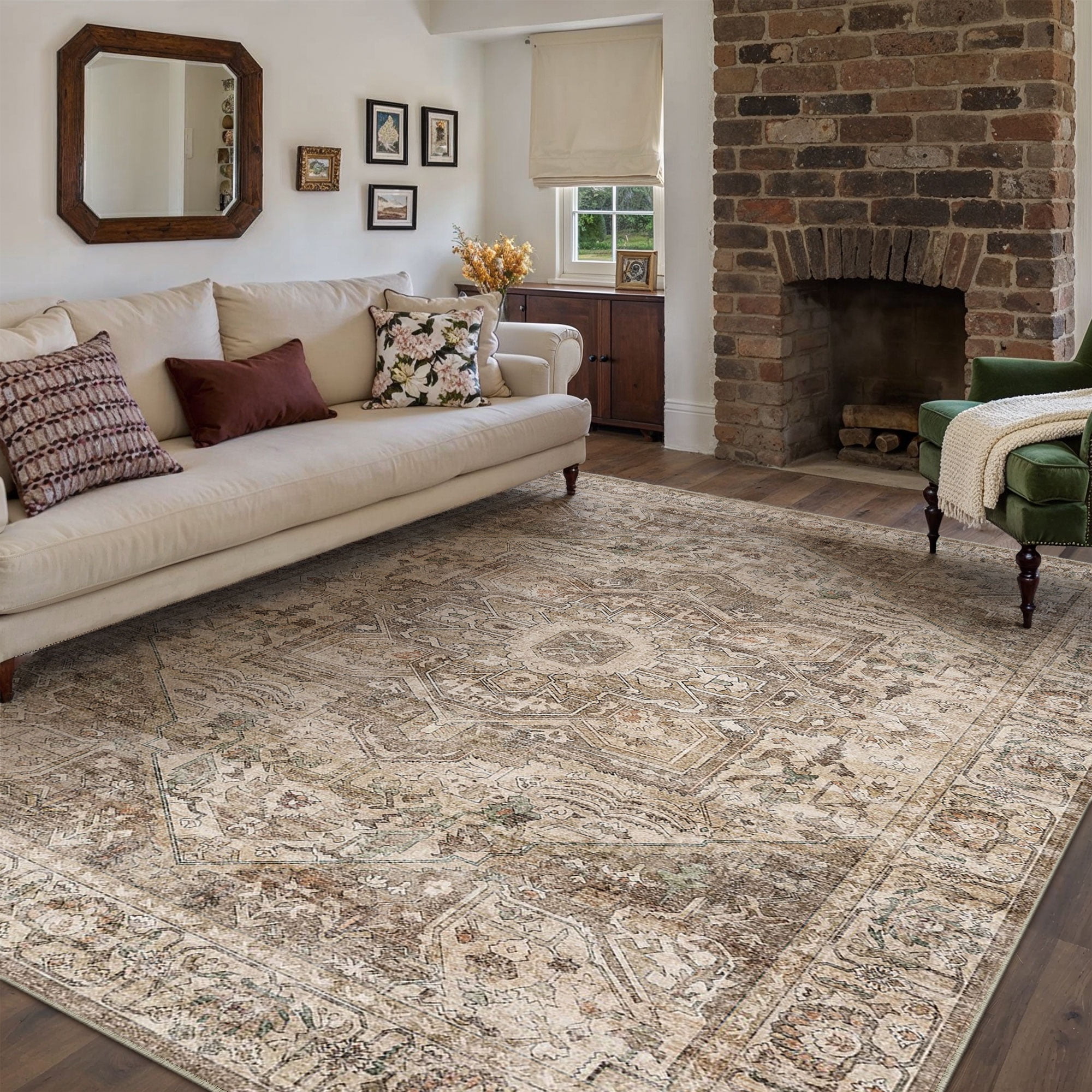 BERTHMEER 3'x5' Small Area Rugs for Entryway Office indoor Washable ...