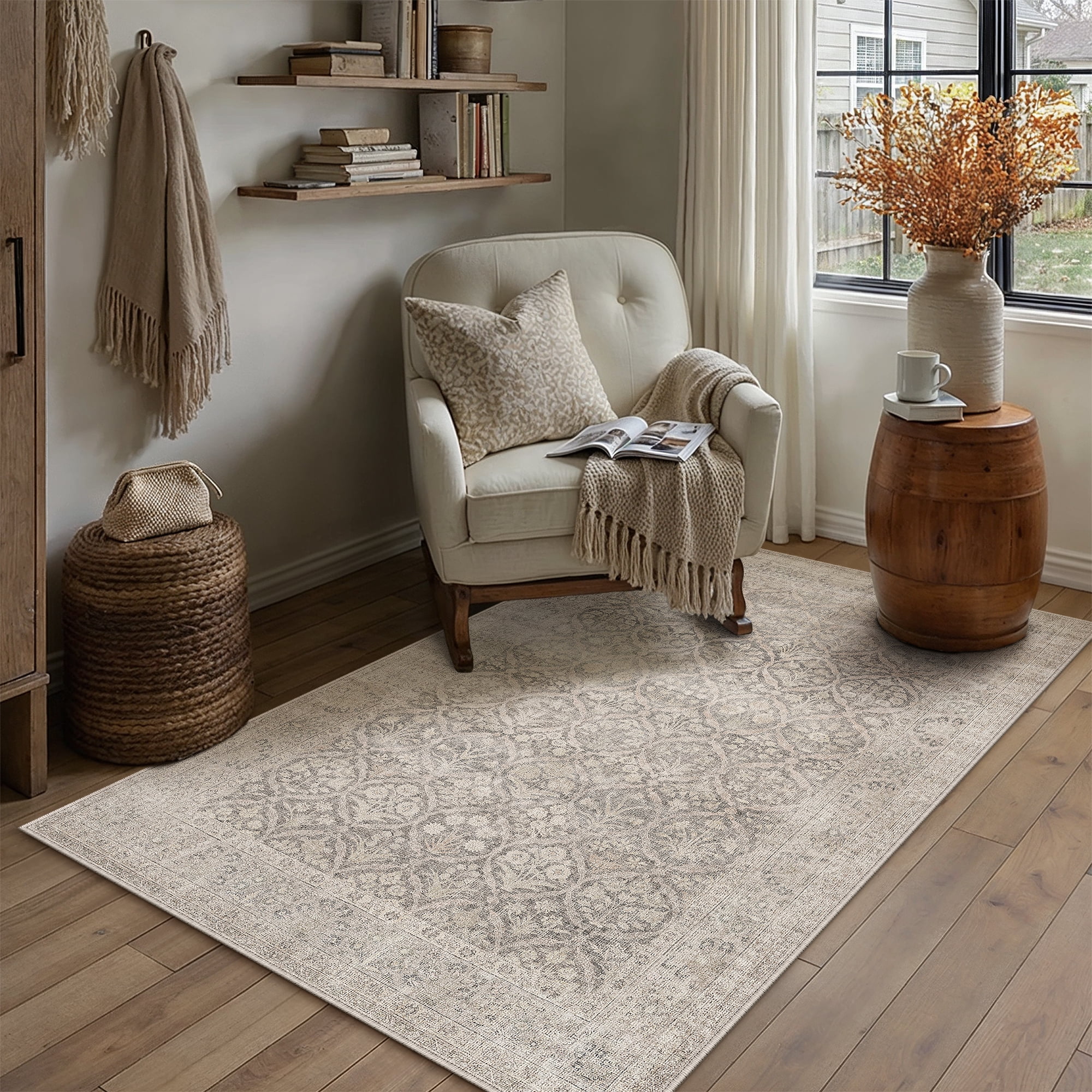BERTHMEER 3'x5' Small Washable Area Rugs for Doorway Entrance Bedroom ...