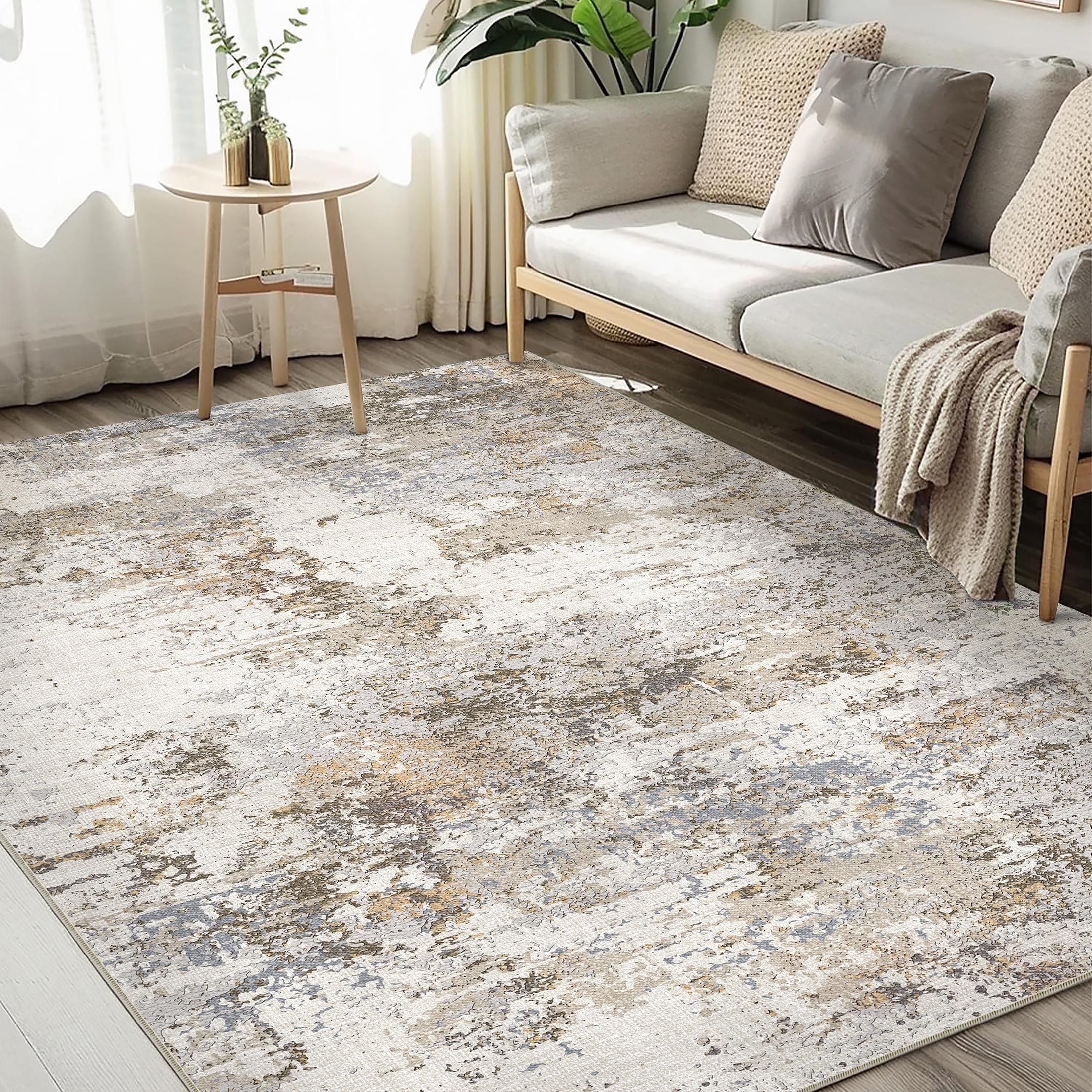 BERTHMEER 3'x5' Washable Area Rugs for Bathroom Bedroom Entryway ...
