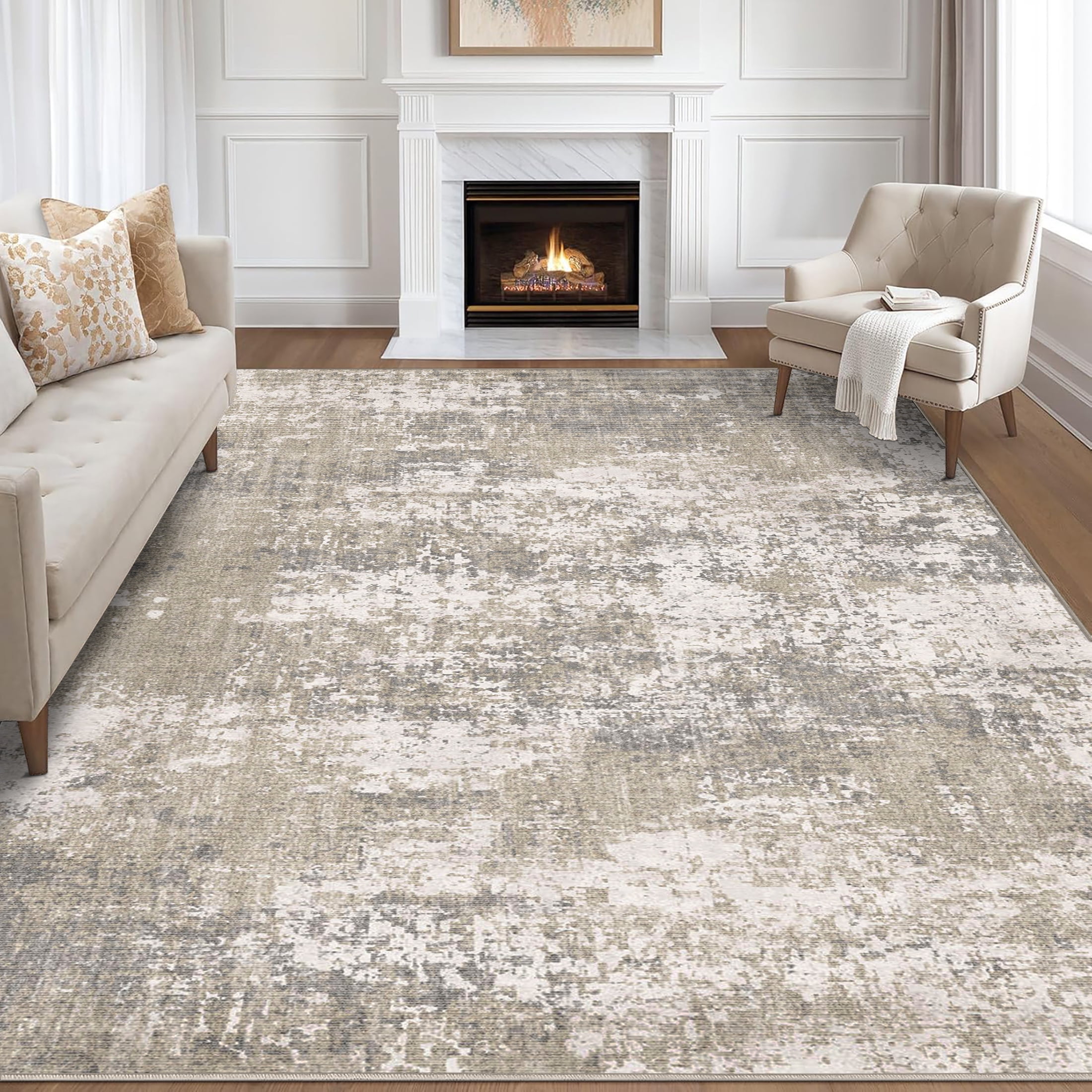 BERTHMEER 4'x6' Abstract Area Rugs for Living Room Entryway Office ...