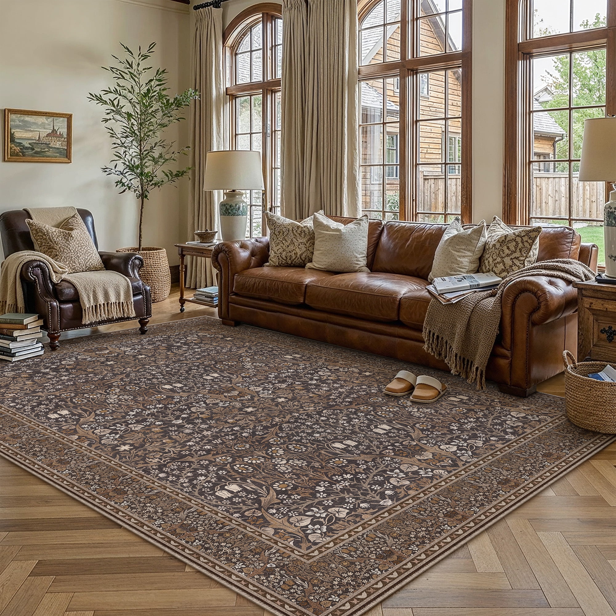 BERTHMEER 4'x6' Area Rugs for Dining Room Living Room Laundry Bedroom ...