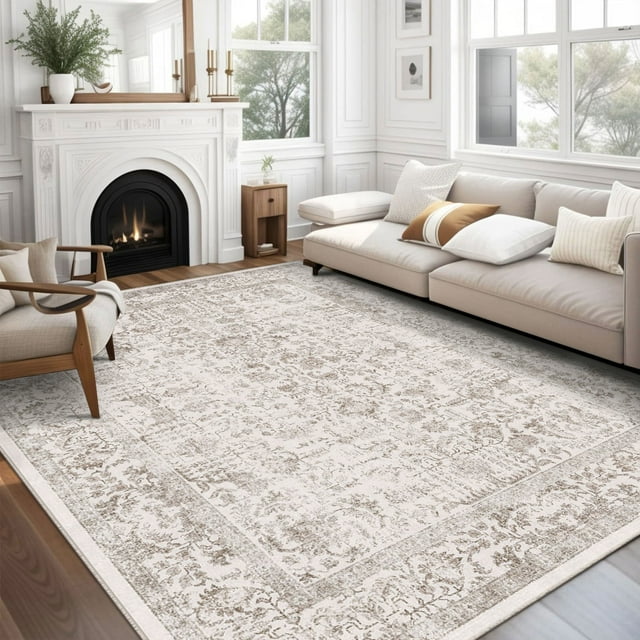 BERTHMEER 4'x6' Area Rugs Washable Vintage Oriental Rugs for Office ...