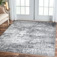 BERTHMEER 4'x6' Gray Abstract Area Rugs Modern Rugs Washable Rugs for ...