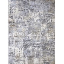 BERTHMEER 6' x 9' Gray Abstract Area Rugs for Living Room Bedroom ...