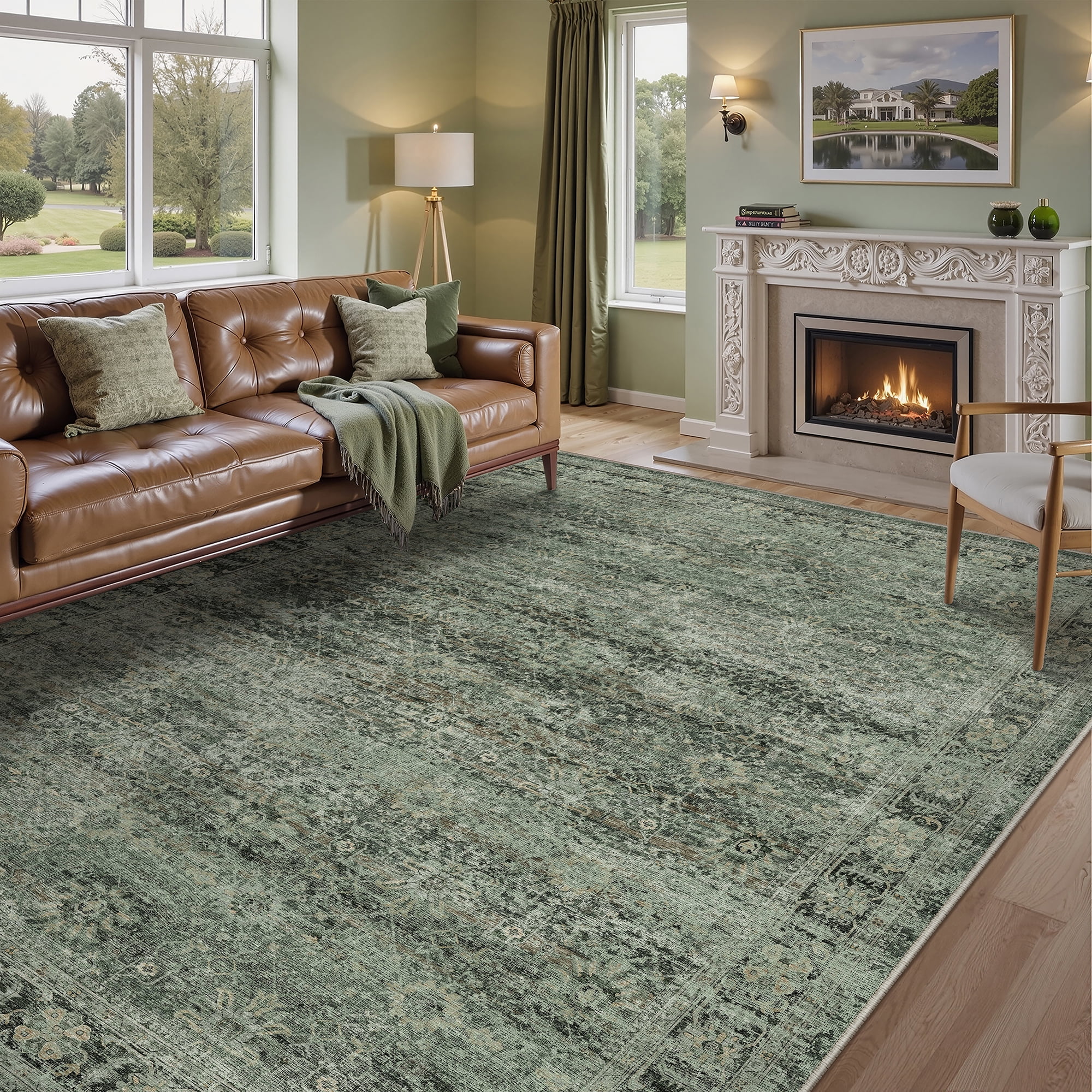 BERTHMEER 5'x7' Area Rugs for Living Room Bedroom Office Dining Room ...