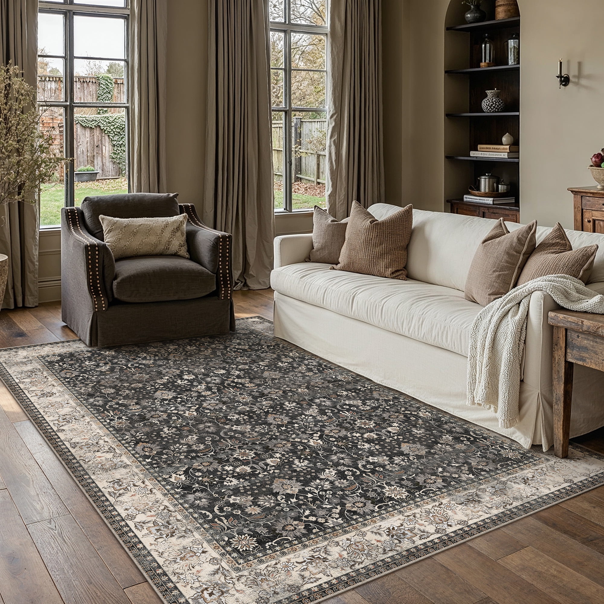BERTHMEER 5'x7' Area Rugs for Living Room Dining Room Laundry Bedroom ...