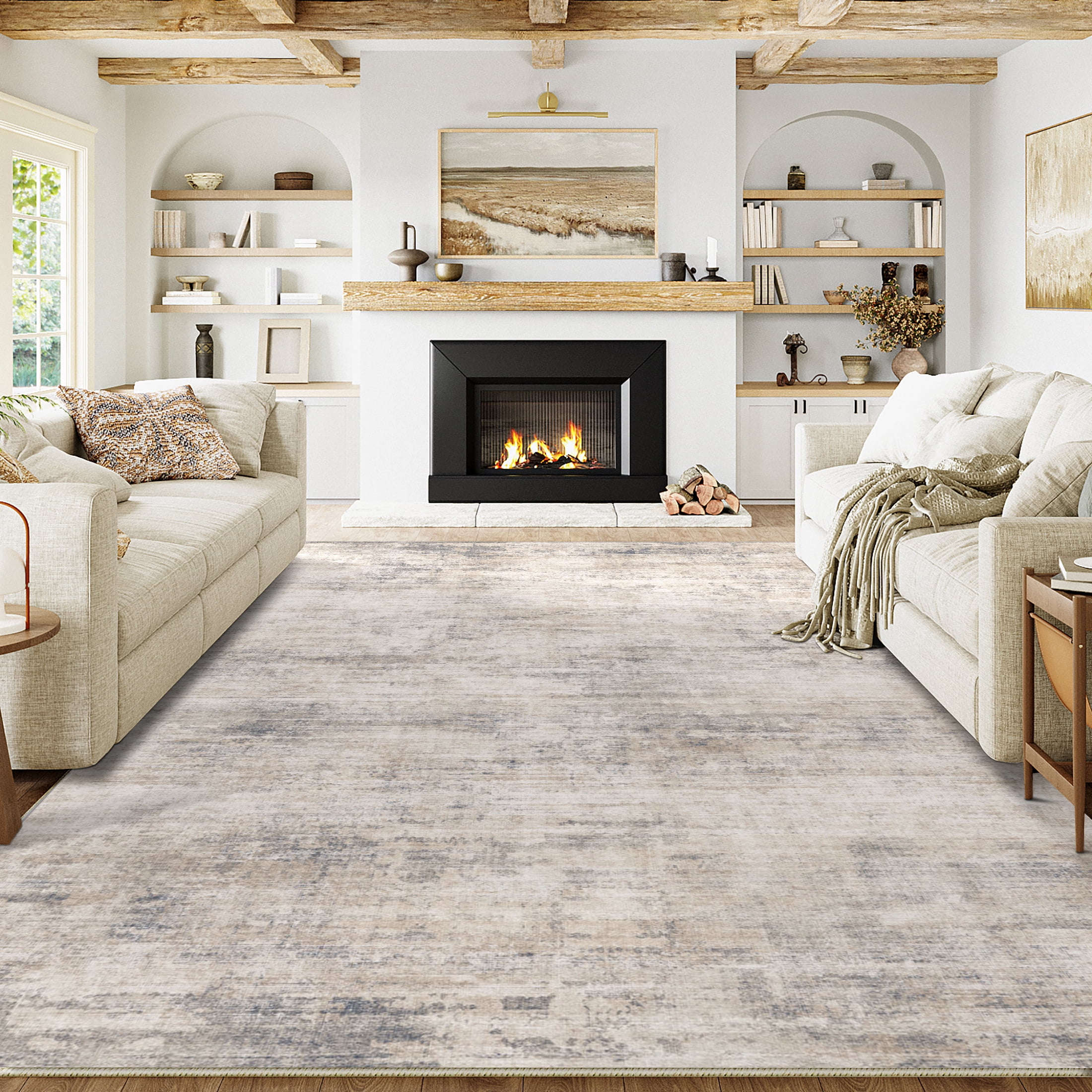 BERTHMEER 5'x7' Modern Abstract Area Rugs for Living Room Bedroom ...