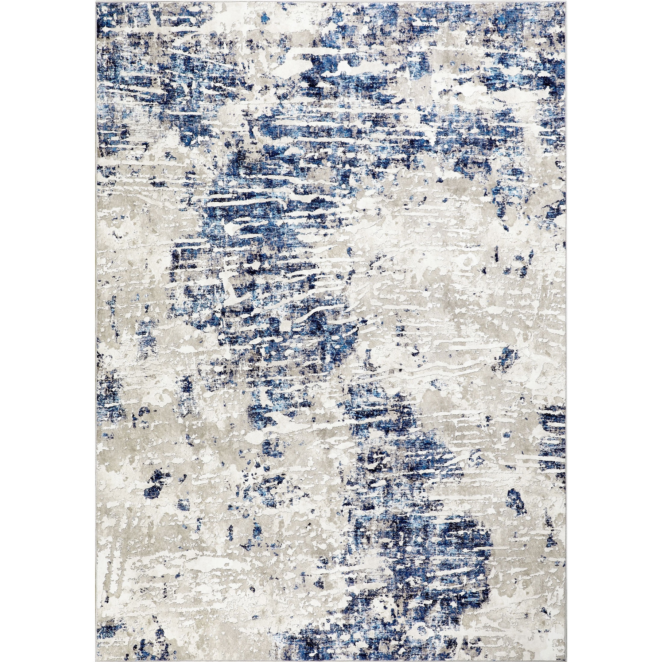 BERTHMEER 5'x7' Modern Abstract Indoor Area Rug for Office, Living Room ...