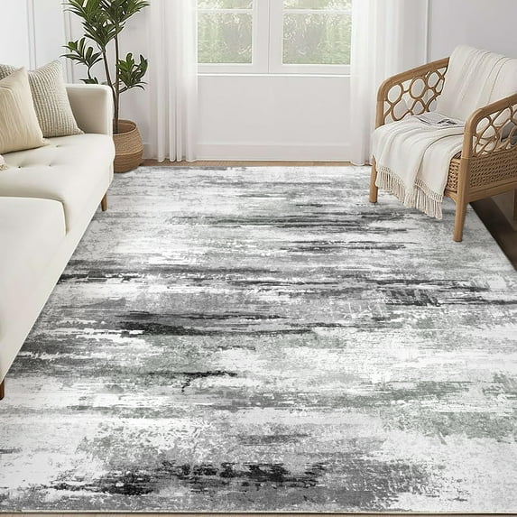 BERTHMEER 6'x9' Abstract Area Rugs for Living Room Bedroom Non Slip ...