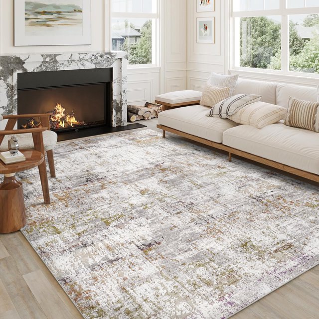 BERTHMEER 6'x9' Abstract Area Rugs for Living Room Bedroom Dining Room ...