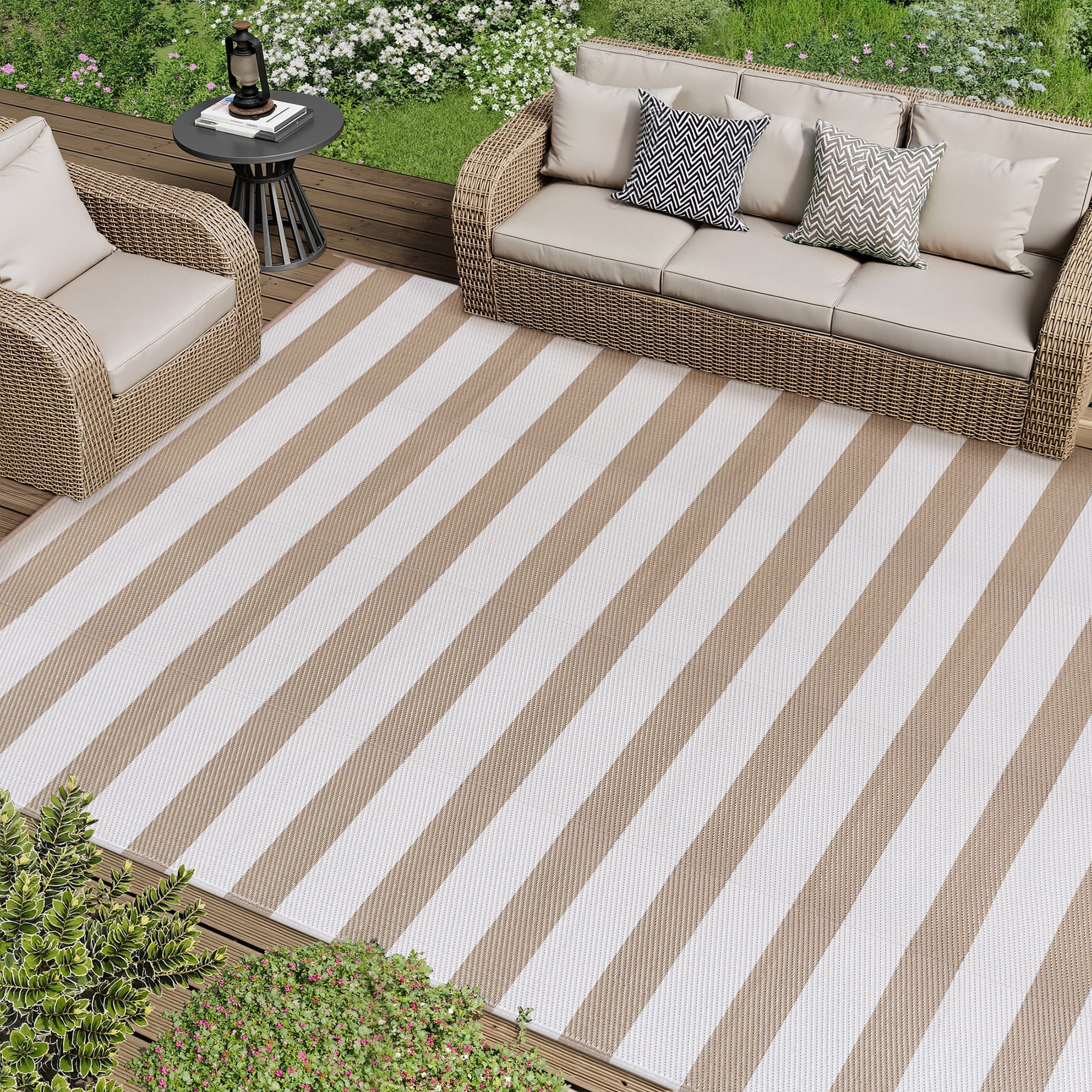 BERTHMEER 6'x9' Outdoor Patio Rugs on Sale Clearance Waterproof ...