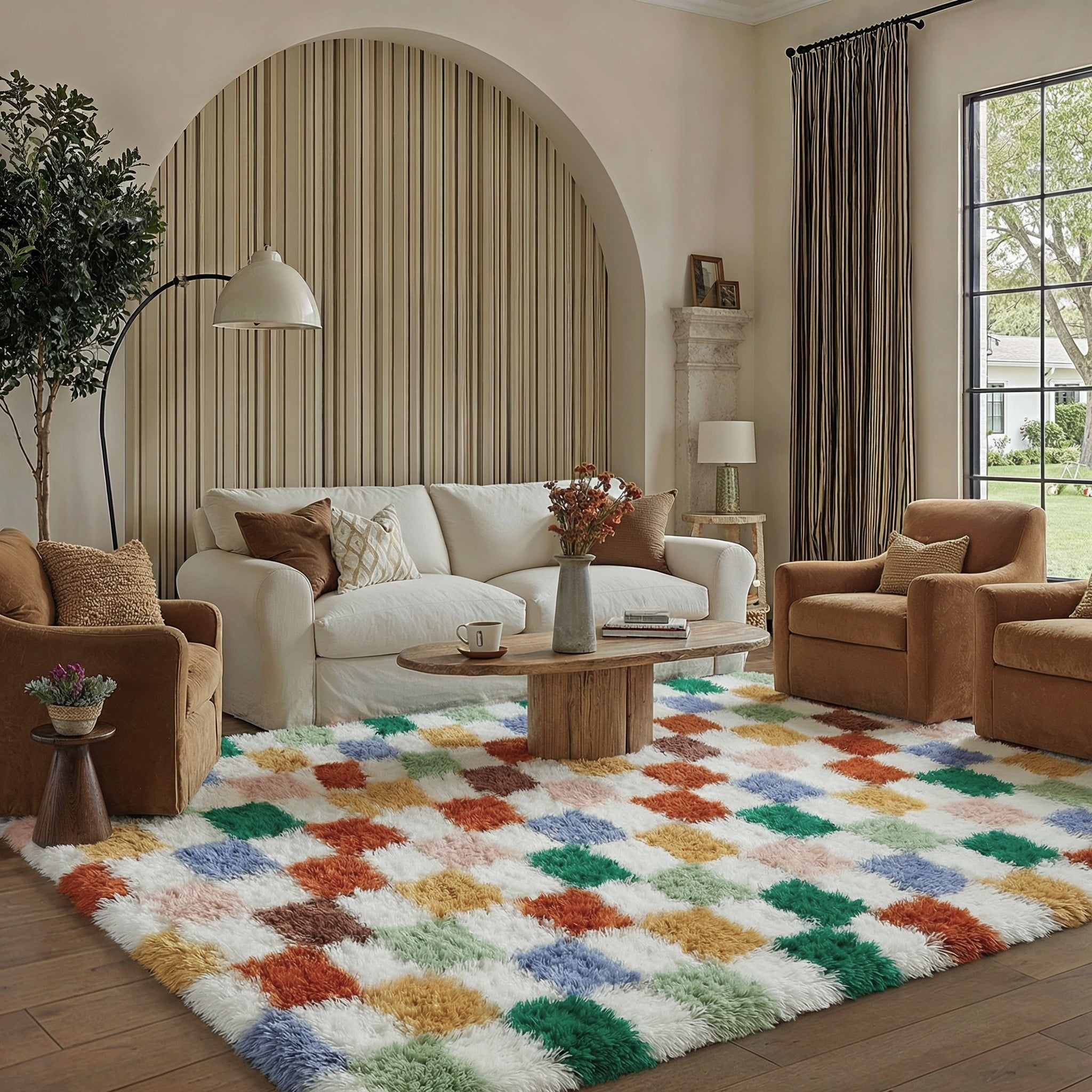 BERTHMEER 6'x9' Area Rugs for Living Room Bedroom High-Plie Ultra-Soft ...
