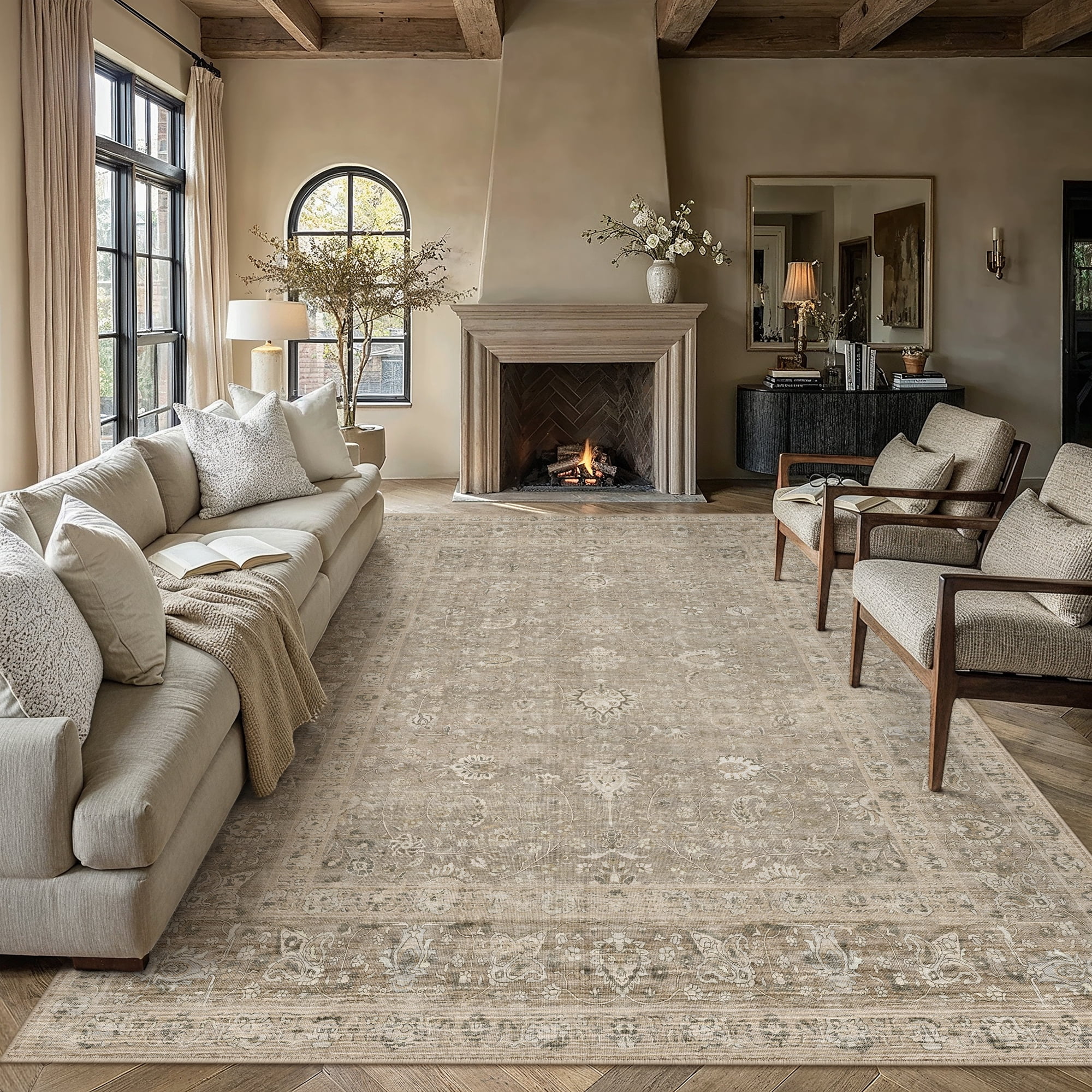 BERTHMEER 8'×10' Large Area Rugs for Living Room Bedroom Dining Room ...