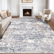 BERTHMEER 8'x10' Non-slip Abstract Area Rug, Washable, for Living Room ...