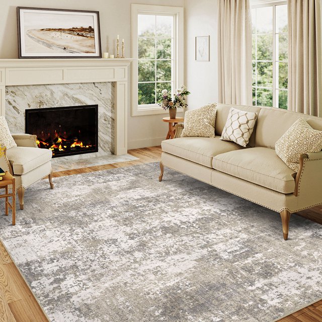 BERTHMEER 8'x10' Abstract Area Rugs for Living Room Bedroom Dining Room ...