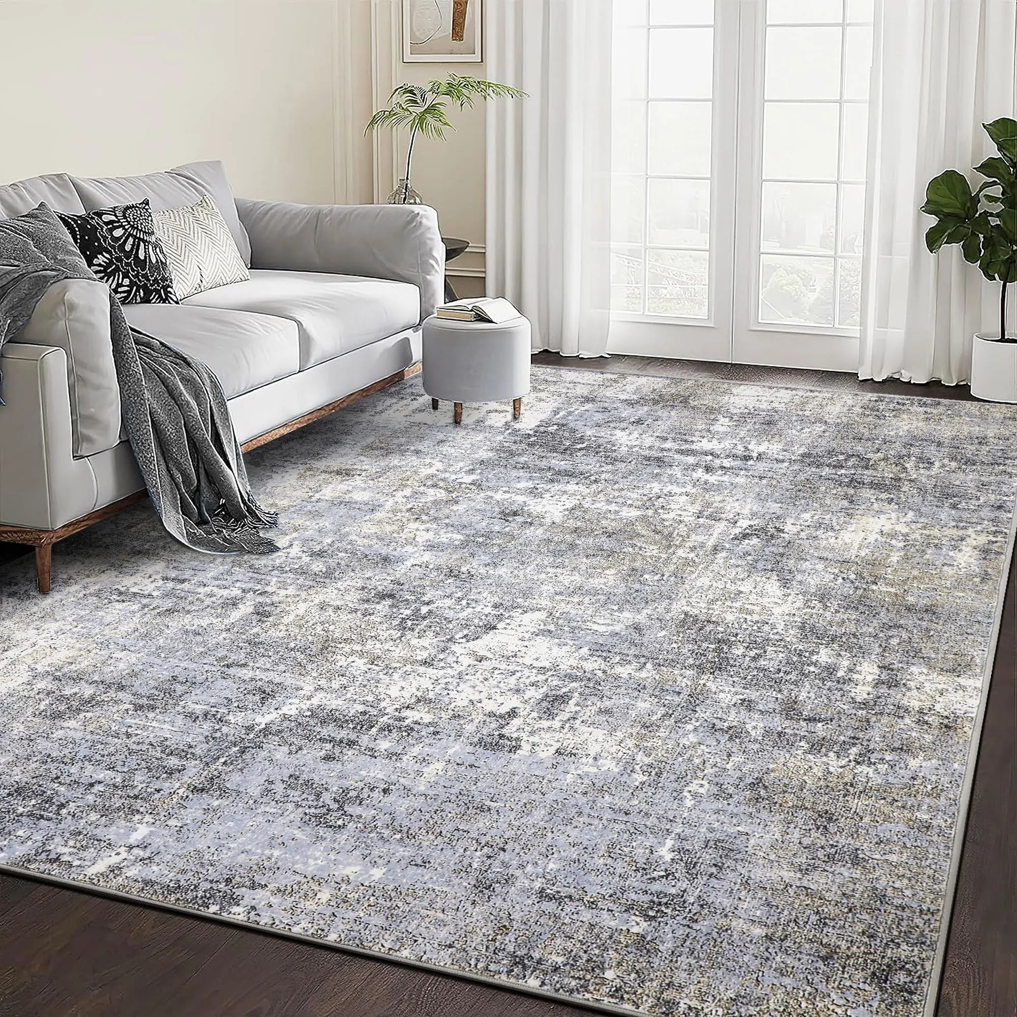 BERTHMEER 8'x10' Large Abstract Area Rugs for Living Room Bedroom ...