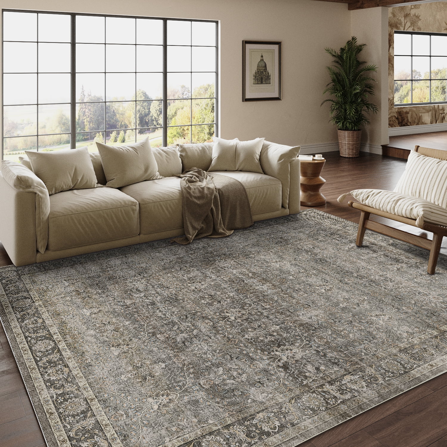 BERTHMEER 8'x10' Area Rugs for Living Room Bedroom Kitchen Rugs Non ...