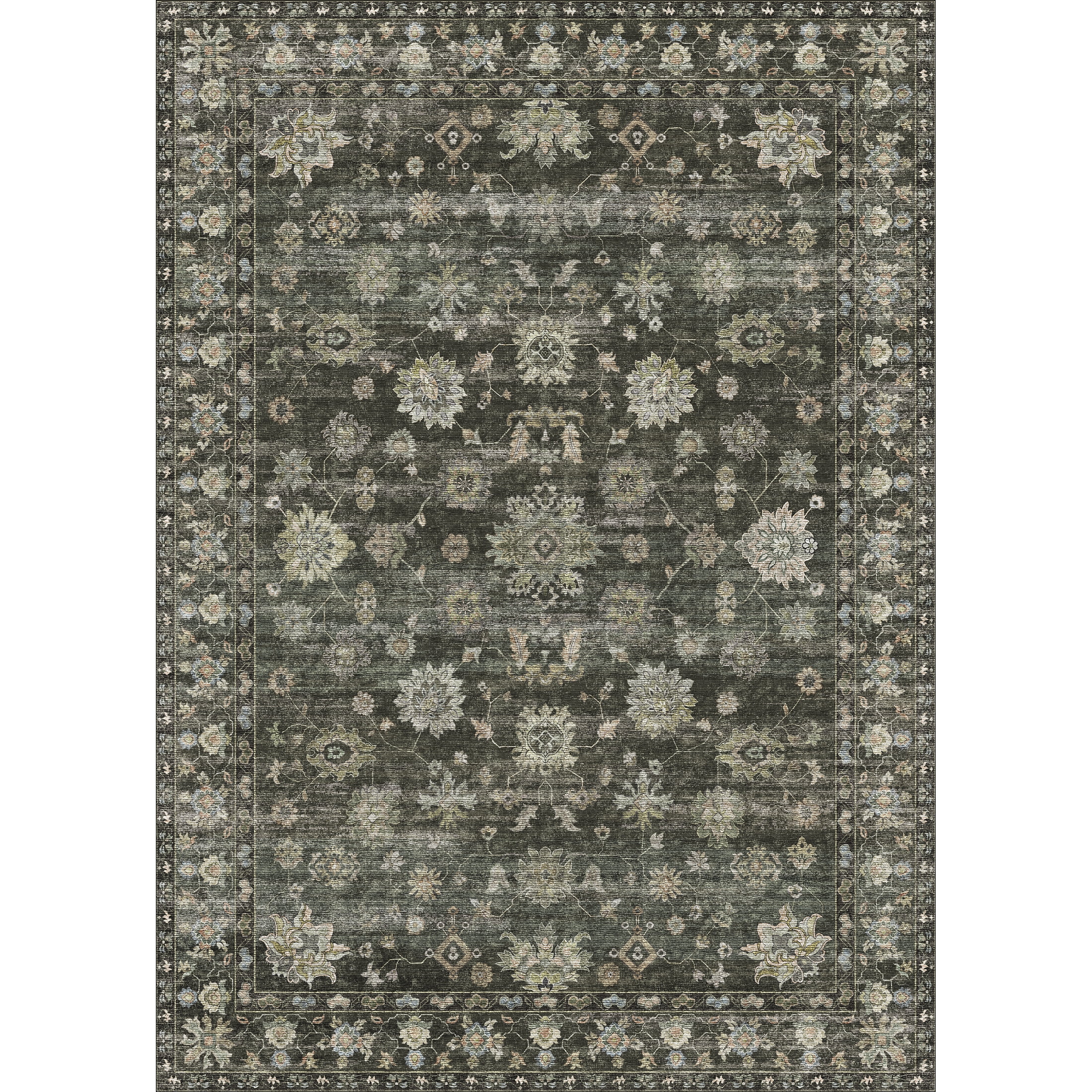 BERTHMEER 8'x10' Area Rugs for Living Room Large Vintage Green Carpets ...