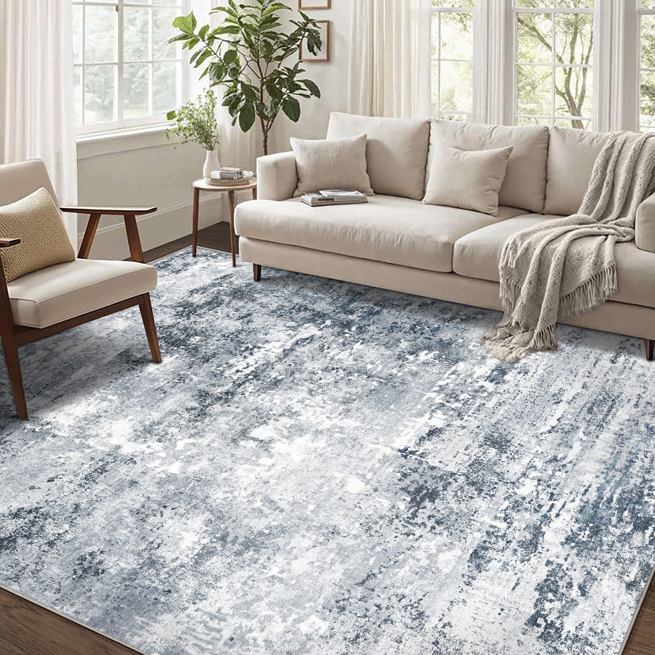 BERTHMEER 8'x10' Large Area Rugs Modern Abstract Rugs for Living Room ...