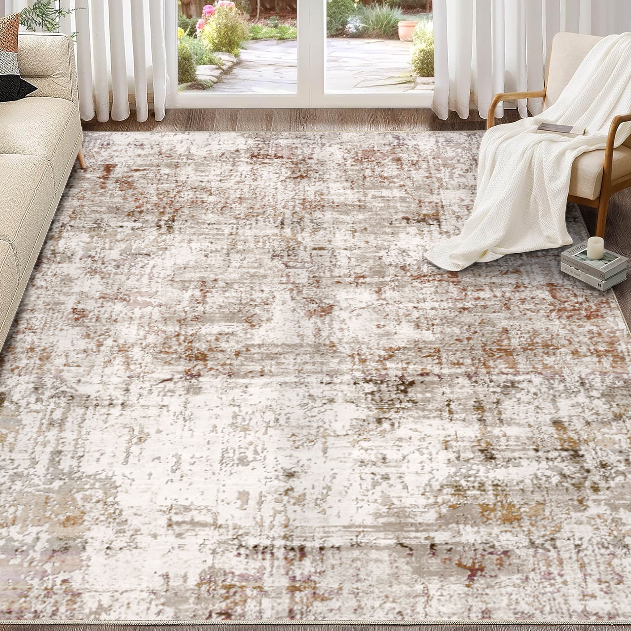 BERTHMEER 8'x10' Large Area Rugs Modern Abstract Rugs for Living Room ...